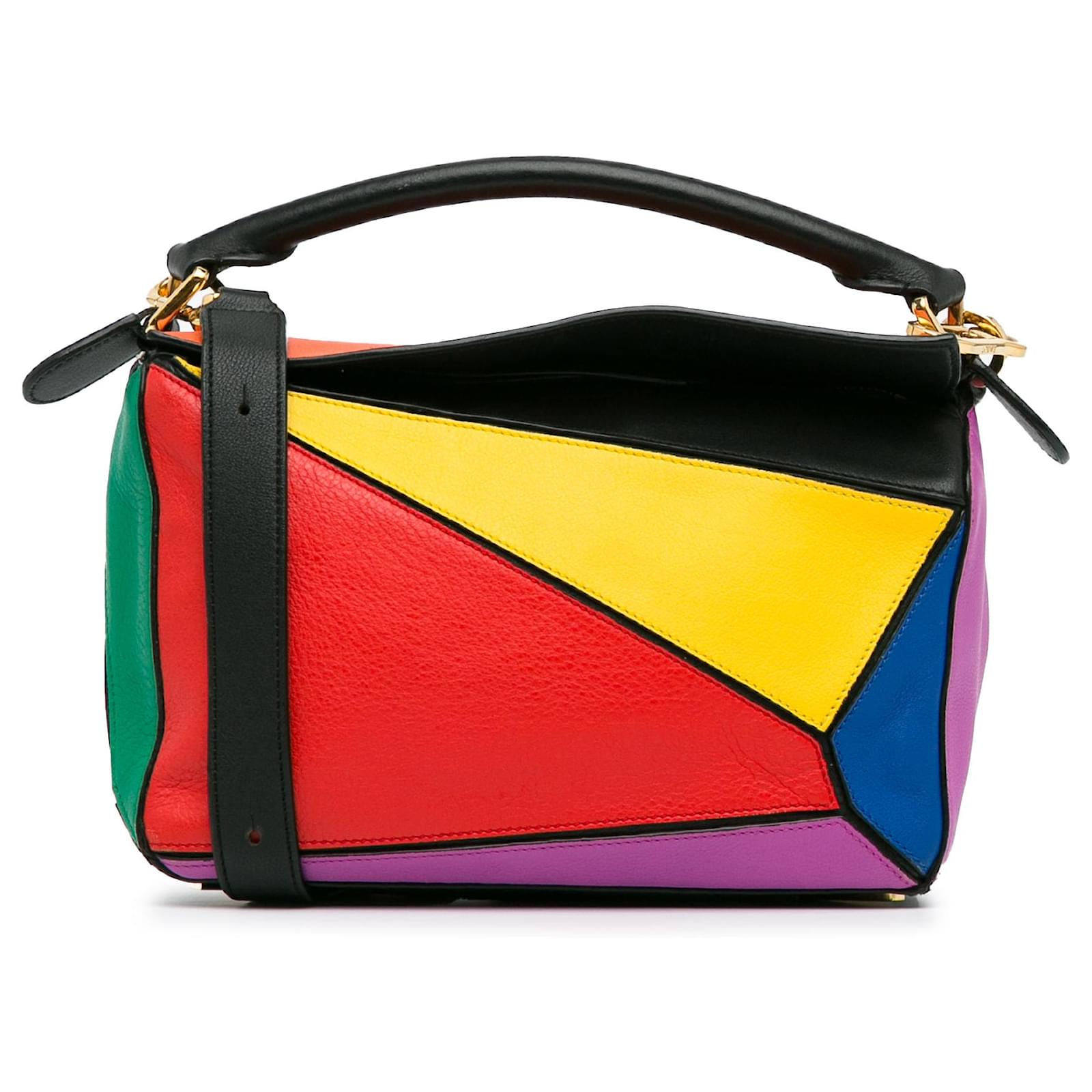 LOEWE Multi Small Multicolor Puzzle Satchel Multiple colors Leather ...