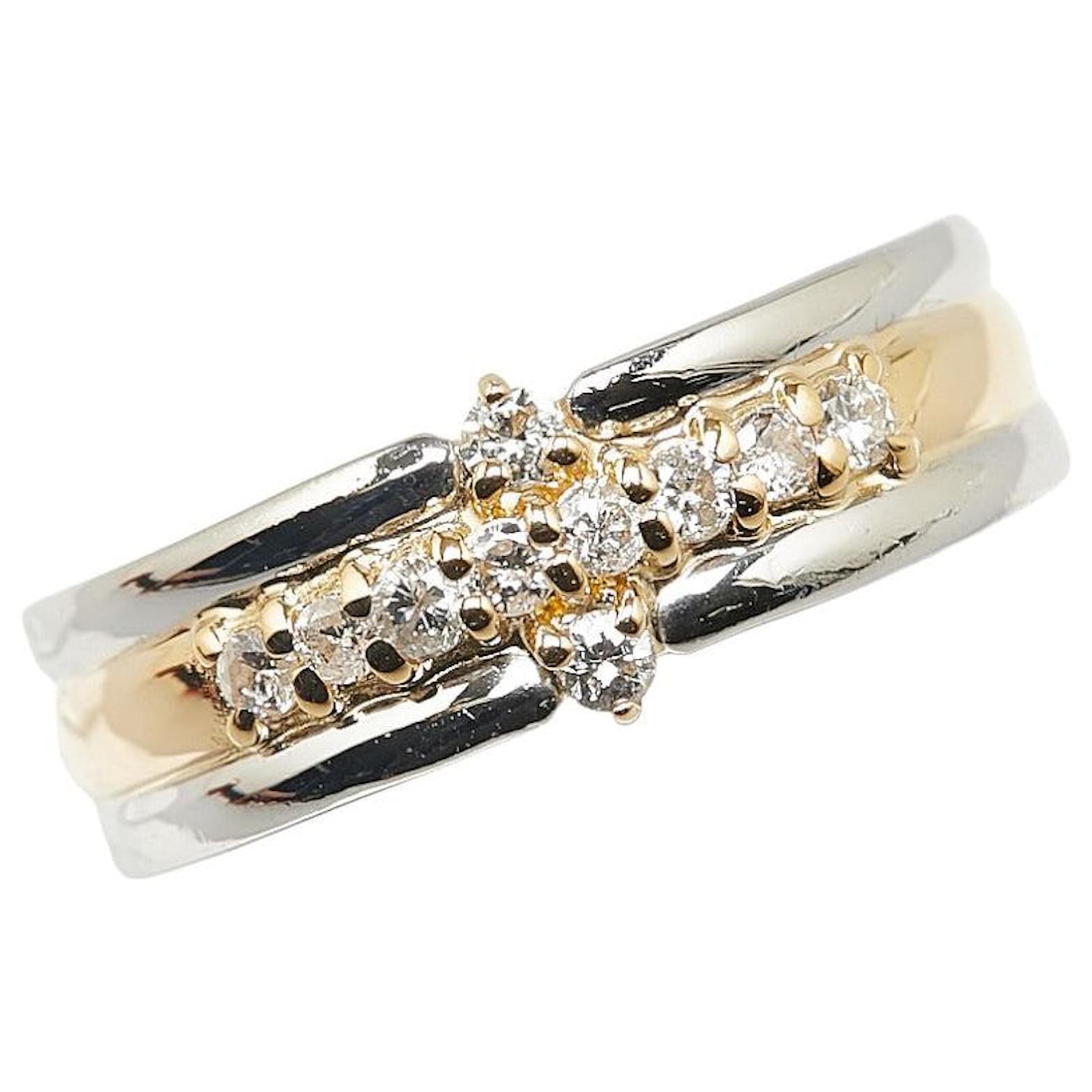 & Other Stories LuxUness 18K & Platinum Diamond Ring Metal Ring in ...