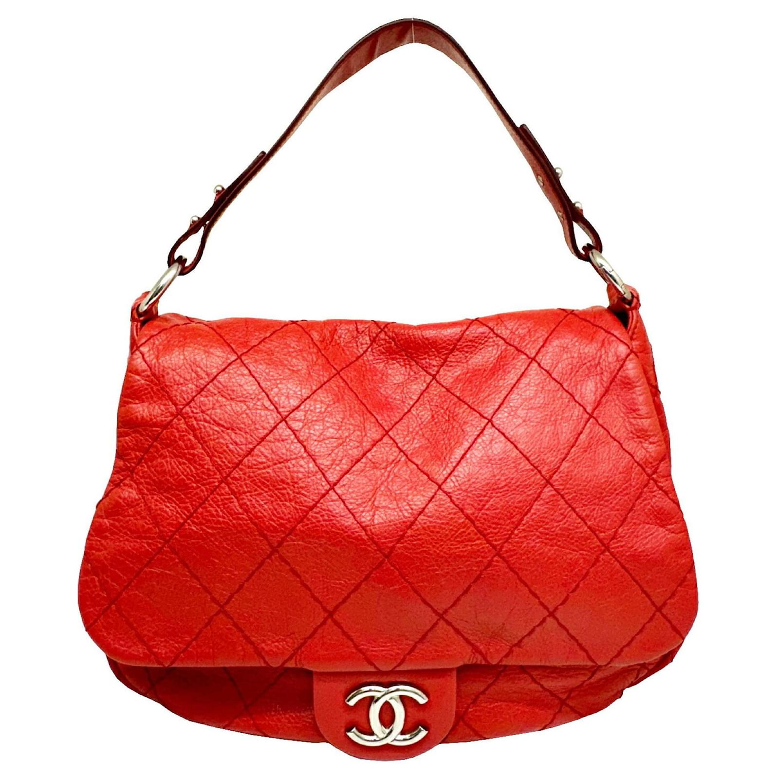 Chanel COCO Mark Red Leather ref.1401004 - Joli Closet