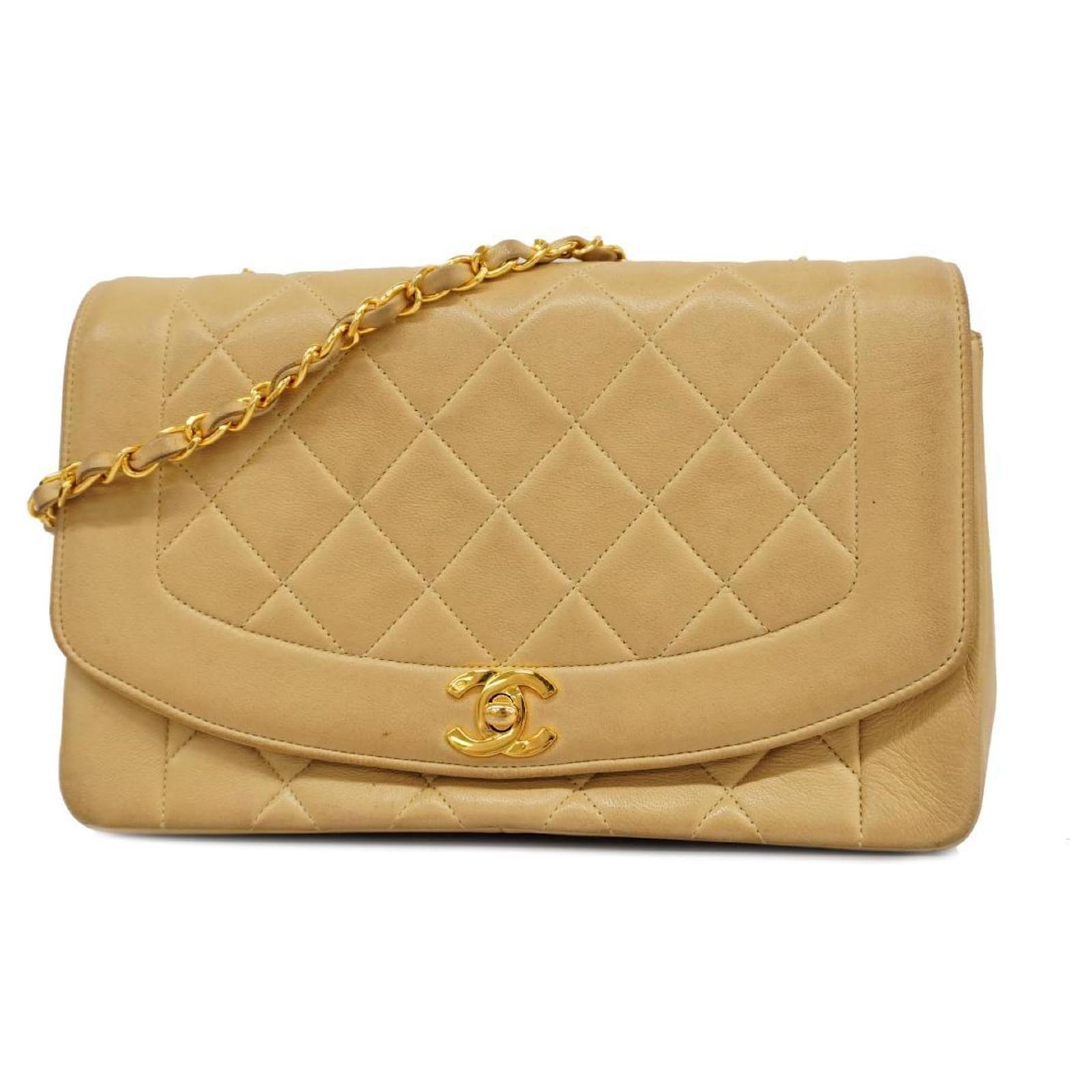 Chanel Diana Beige Leather ref.1401716 - Joli Closet
