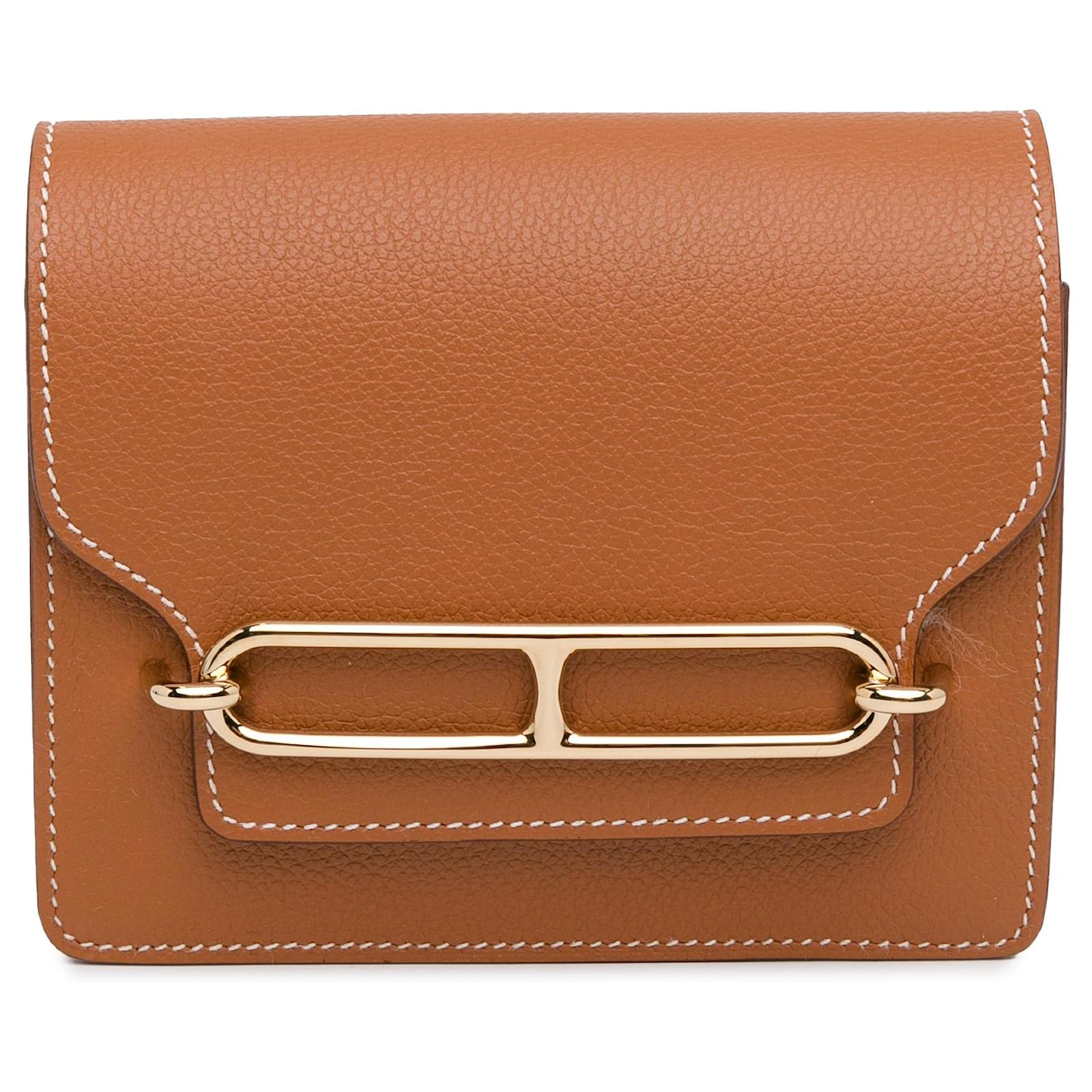 Hermès Brown Evercolor Roulis Slim Wallet Leather Pony-style calfskin ...