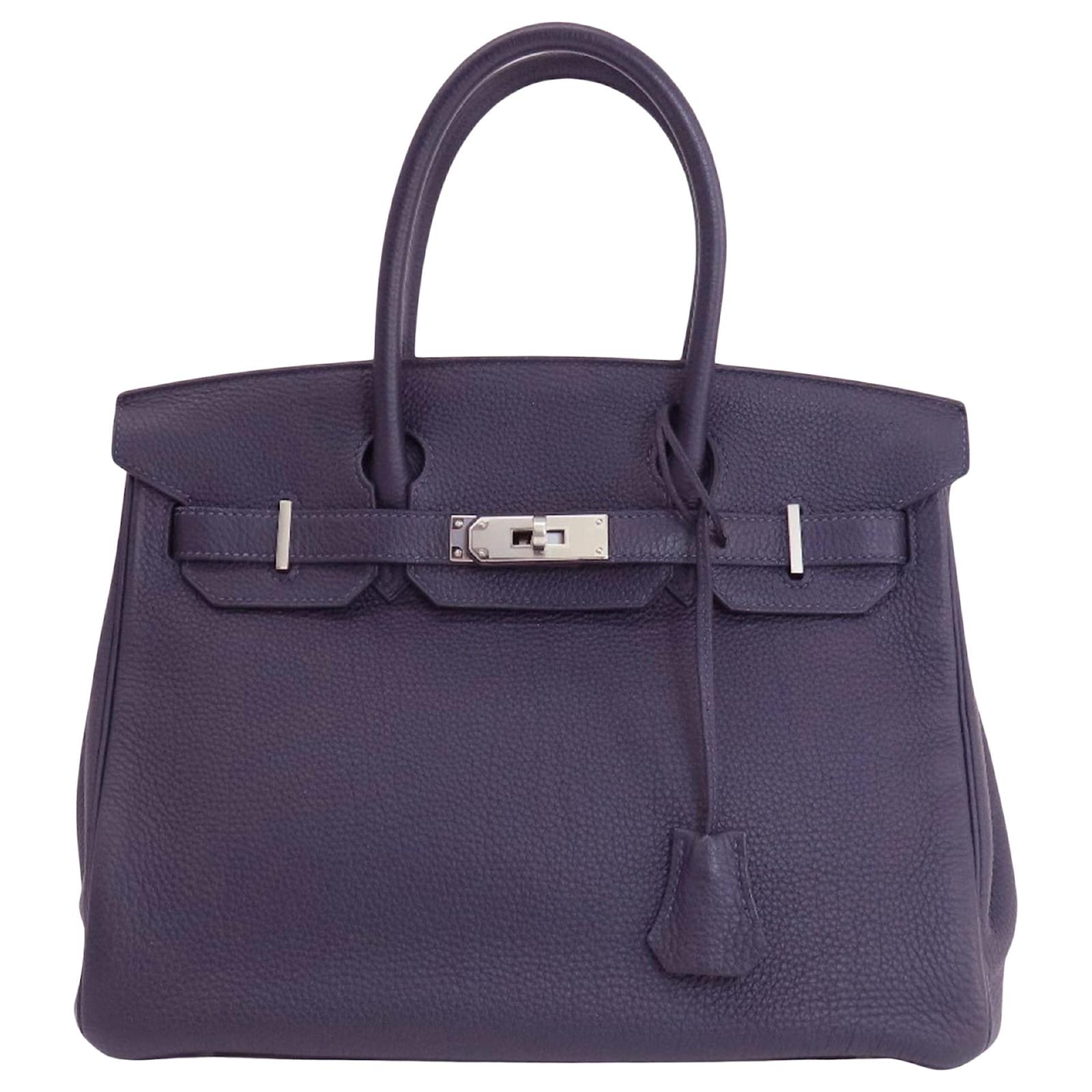 Hermès HERMES BIRKIN 30 Purple Leather ref.1402559 - Joli Closet