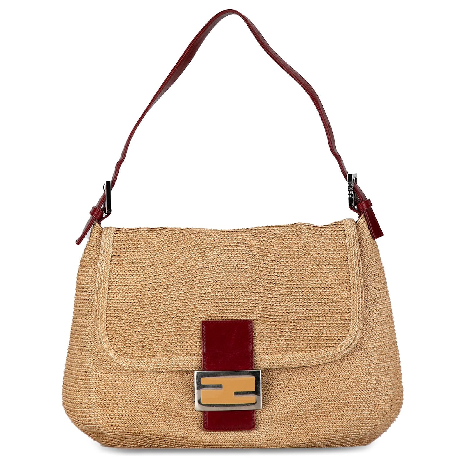 Fendi Brown Raffia Mamma Forever ref.1403688 - Joli Closet