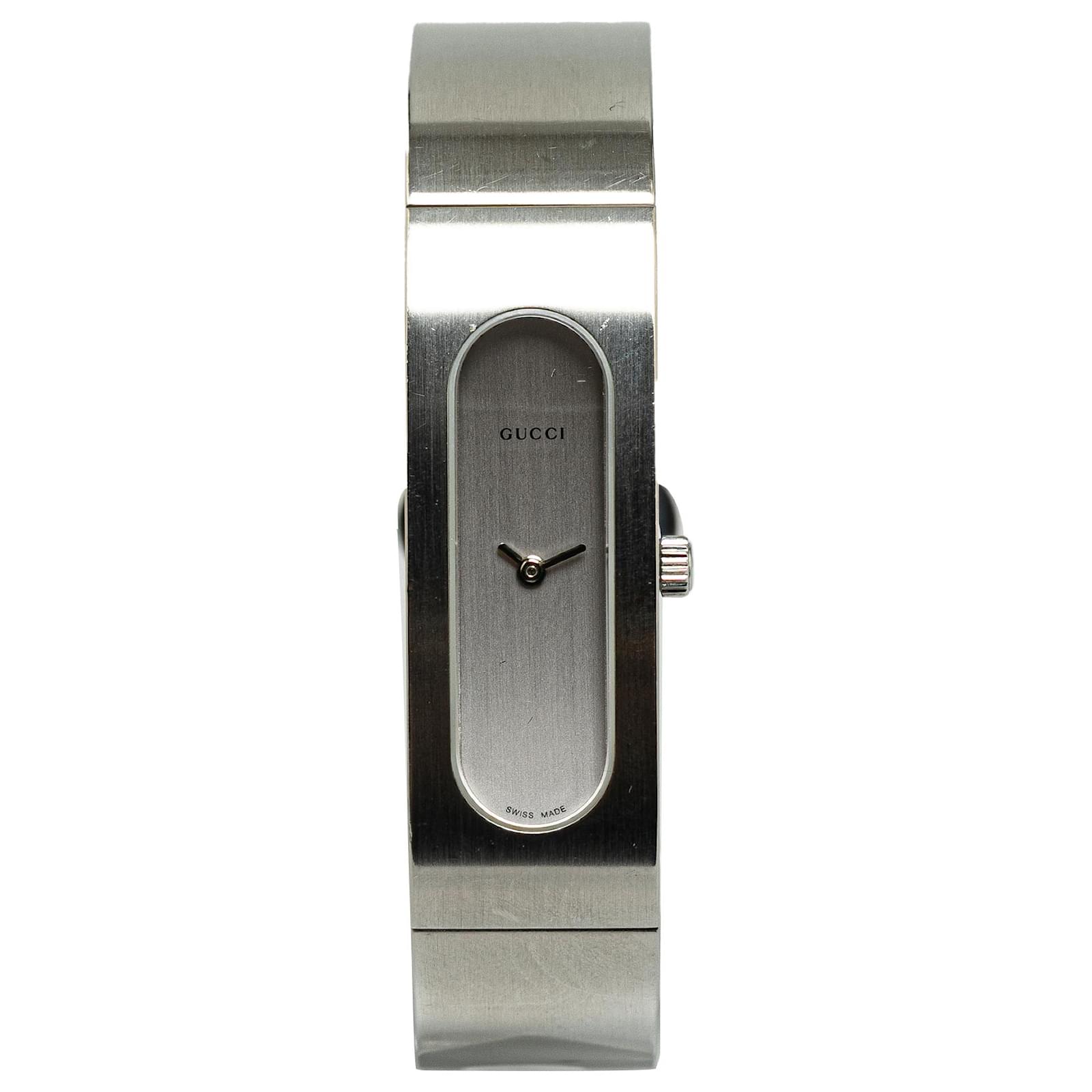 Gucci Silver Quartz Stainless Steel 2400S Watch Silvery Metal ref ...