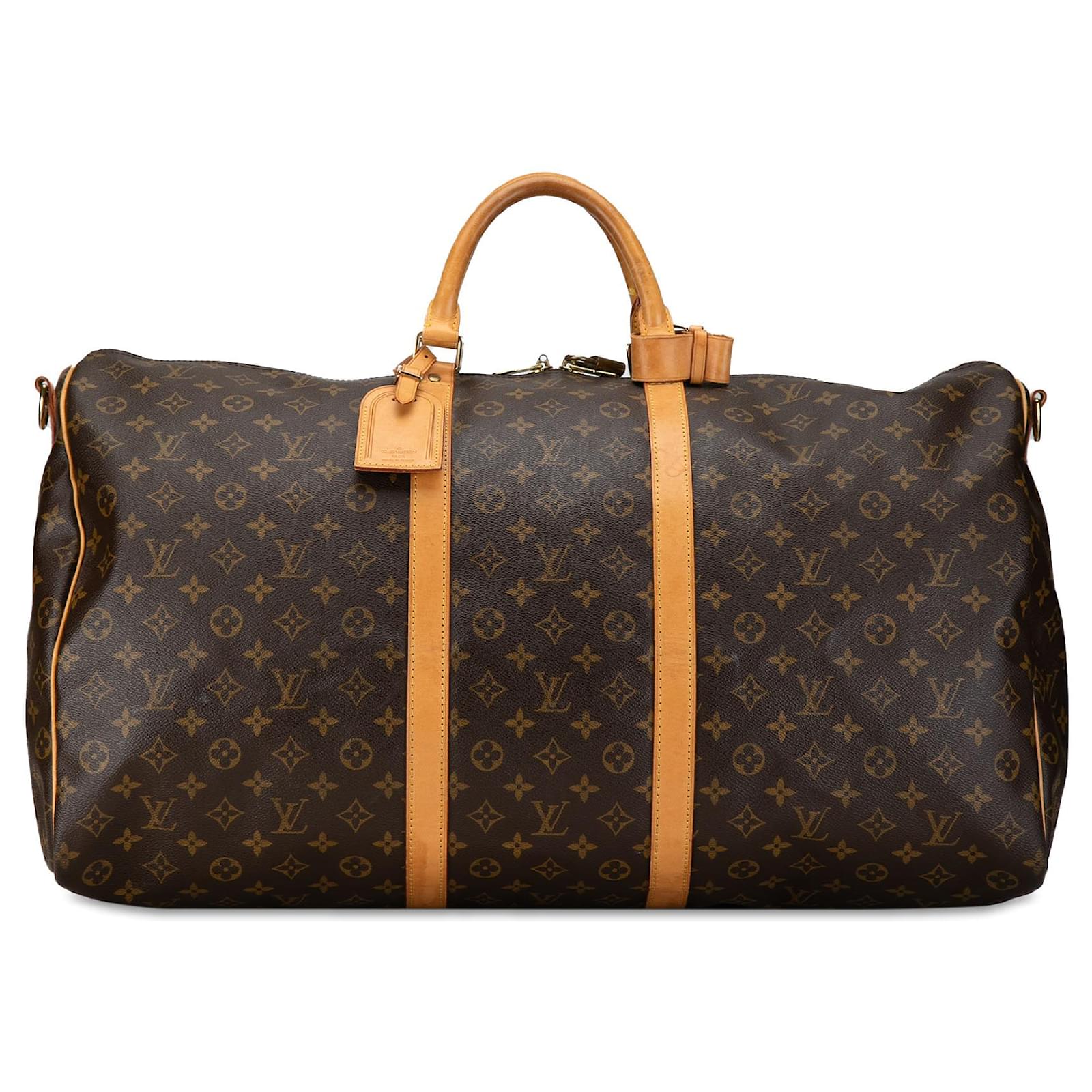 Louis Vuitton Brown Monogram Keepall Bandouliere 60 Cloth ref.1405890 - Joli Closet
