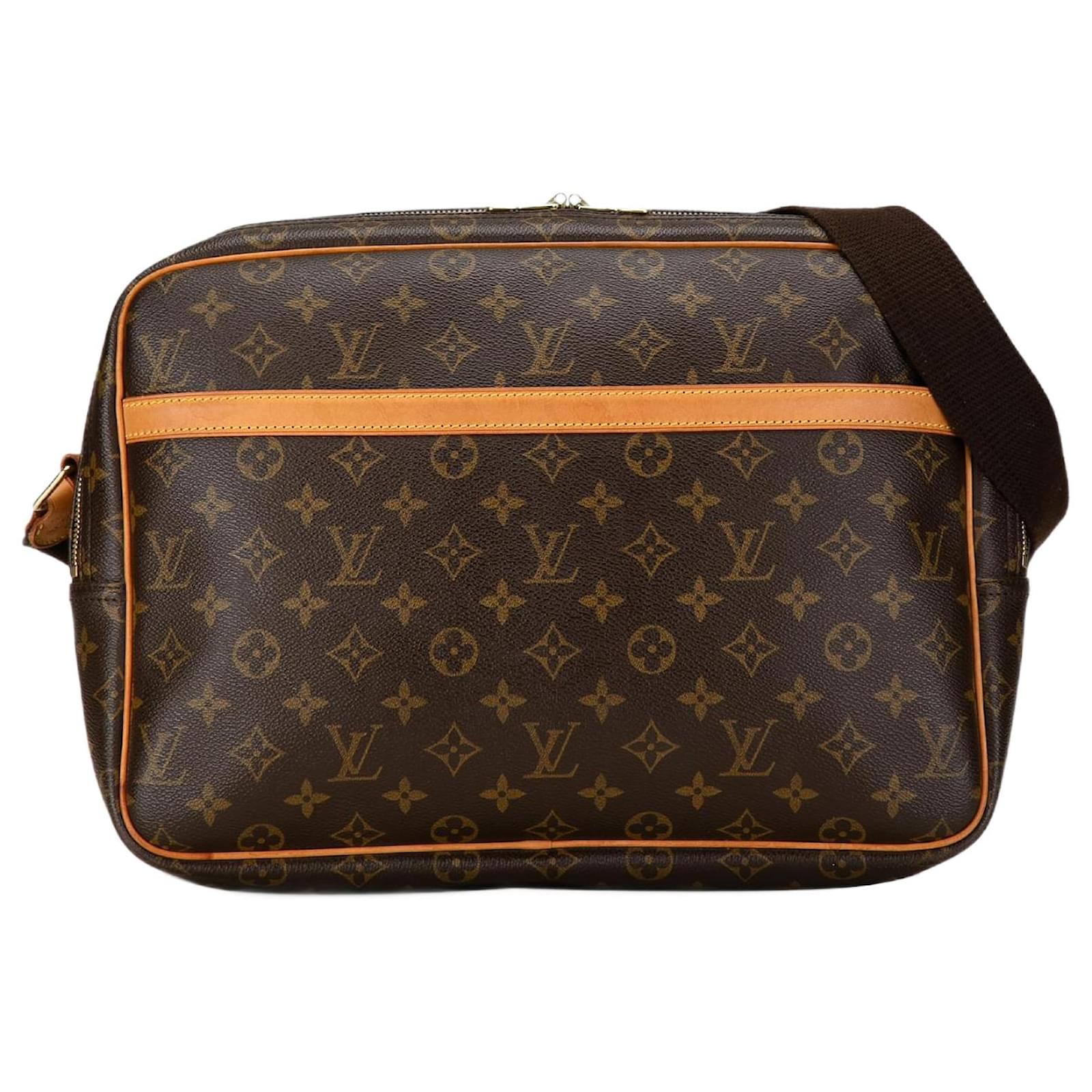 Louis Vuitton Brown Monogram Reporter GM Leather Cloth ref.1405920 ...
