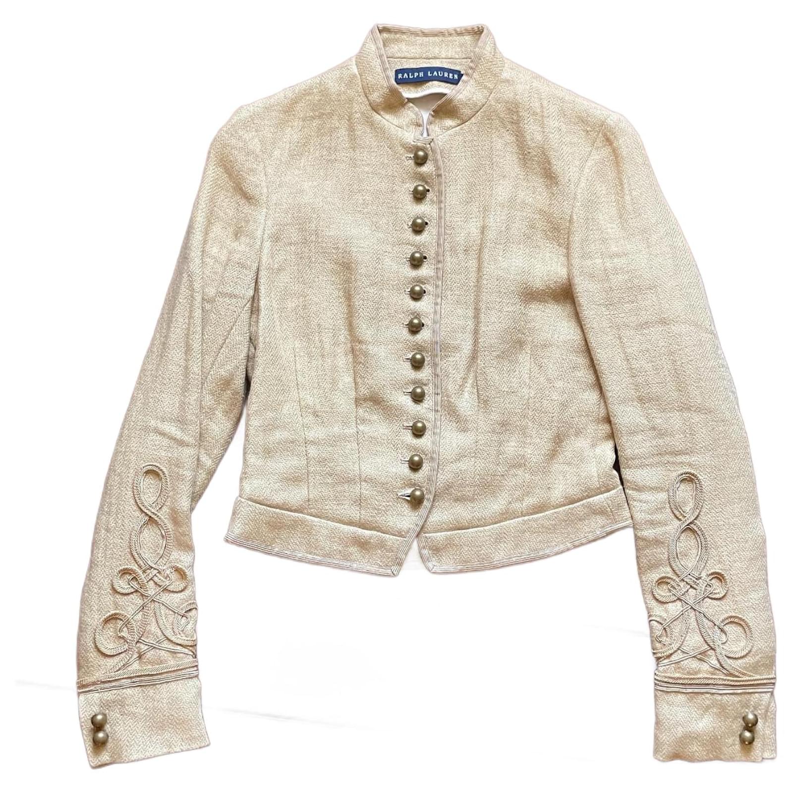 Ralph Lauren Jackets Yellow Linen ref.1407877 - Joli Closet