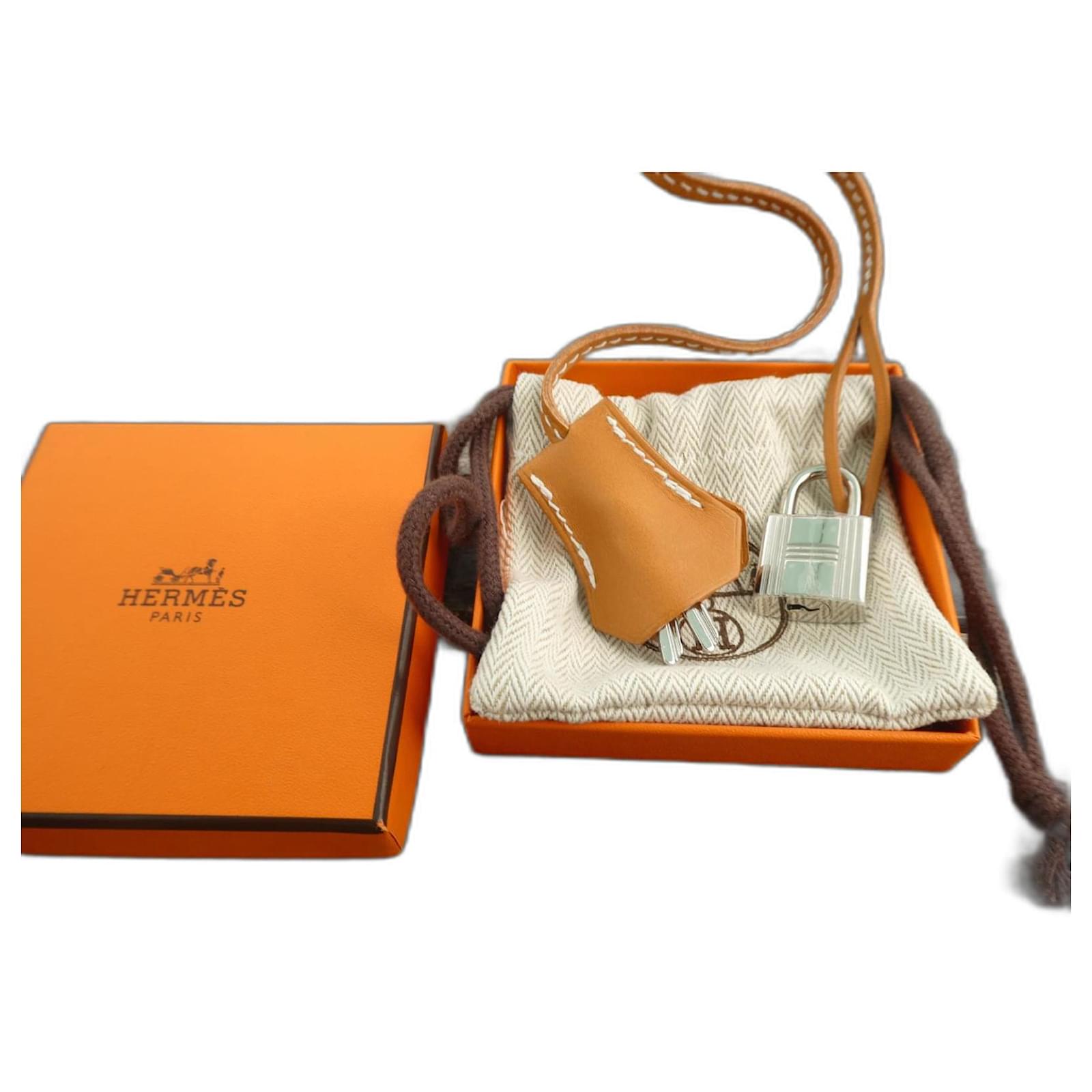 bell, zipper, and new Hermès lock for Hermès bag, box, dustbag Camel ...