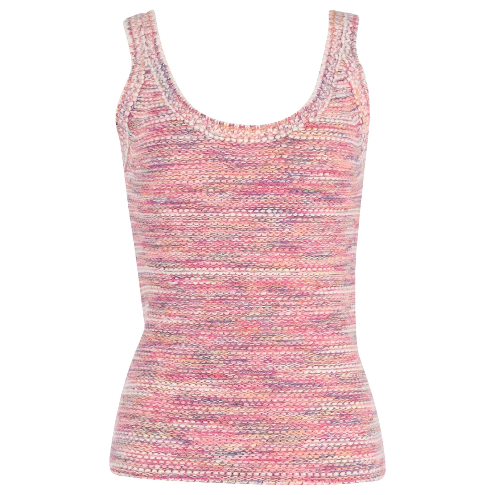 Gabriela Hearst Dafne Ribbed-Knit Tank in Pink Cashmere Wool ref ...