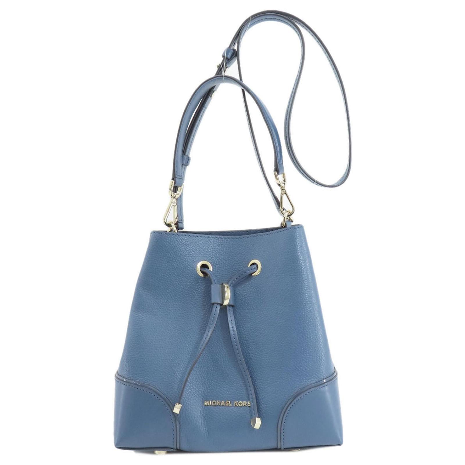 Michael Kors Mercer Blue Leather ref.1411307 - Joli Closet