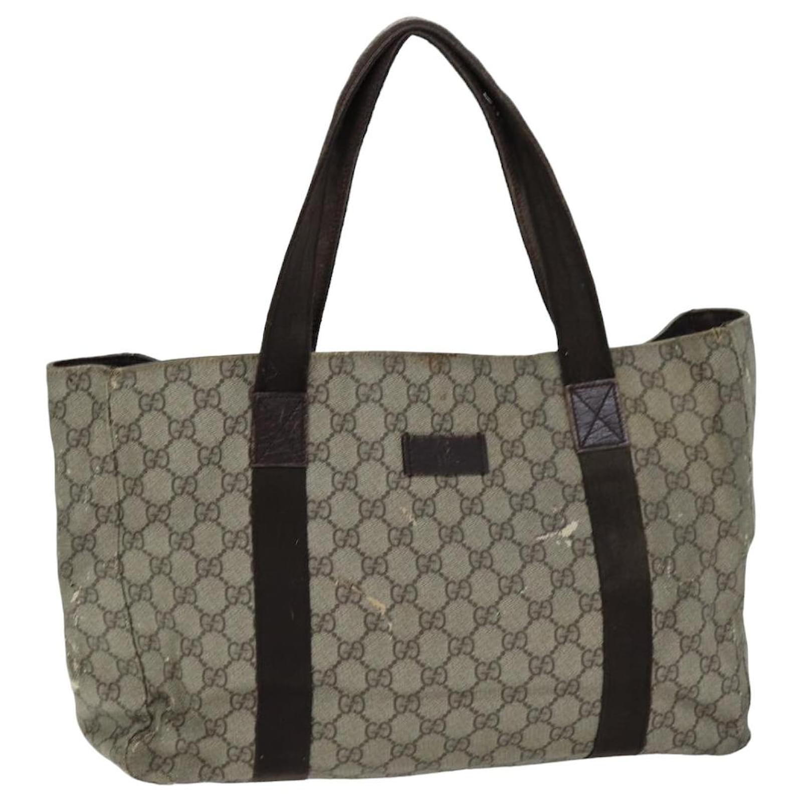 GUCCI GG Supreme Tote Bag PVC Beige 141624 auth 75986 ref.1413610 ...
