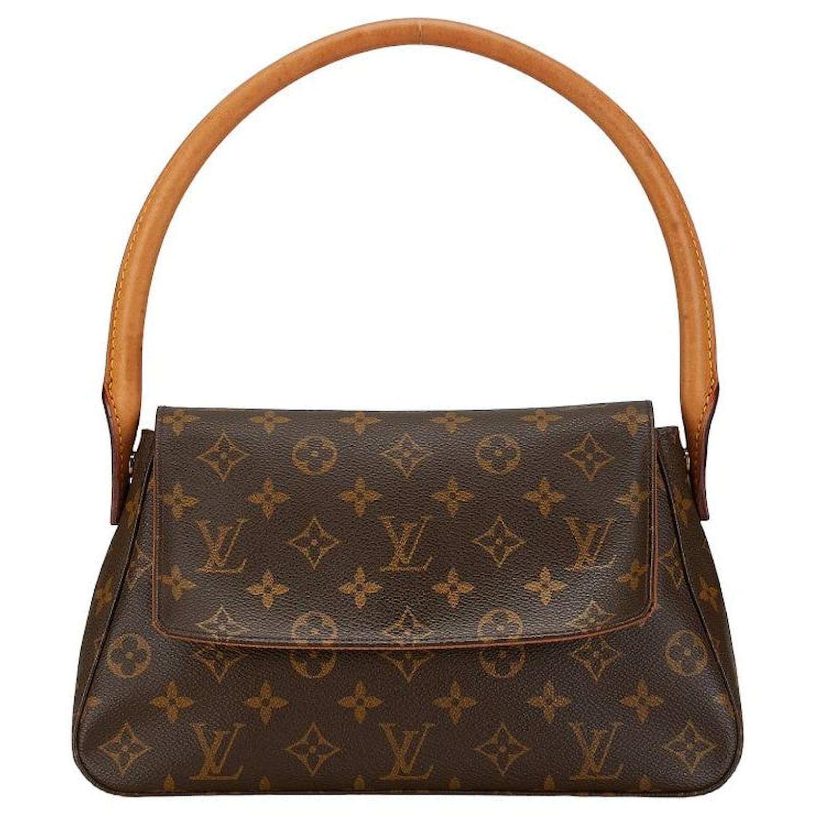 Louis Vuitton Mini Looping Shoulder Bag M51147 Brown Cloth ref.1413802 ...