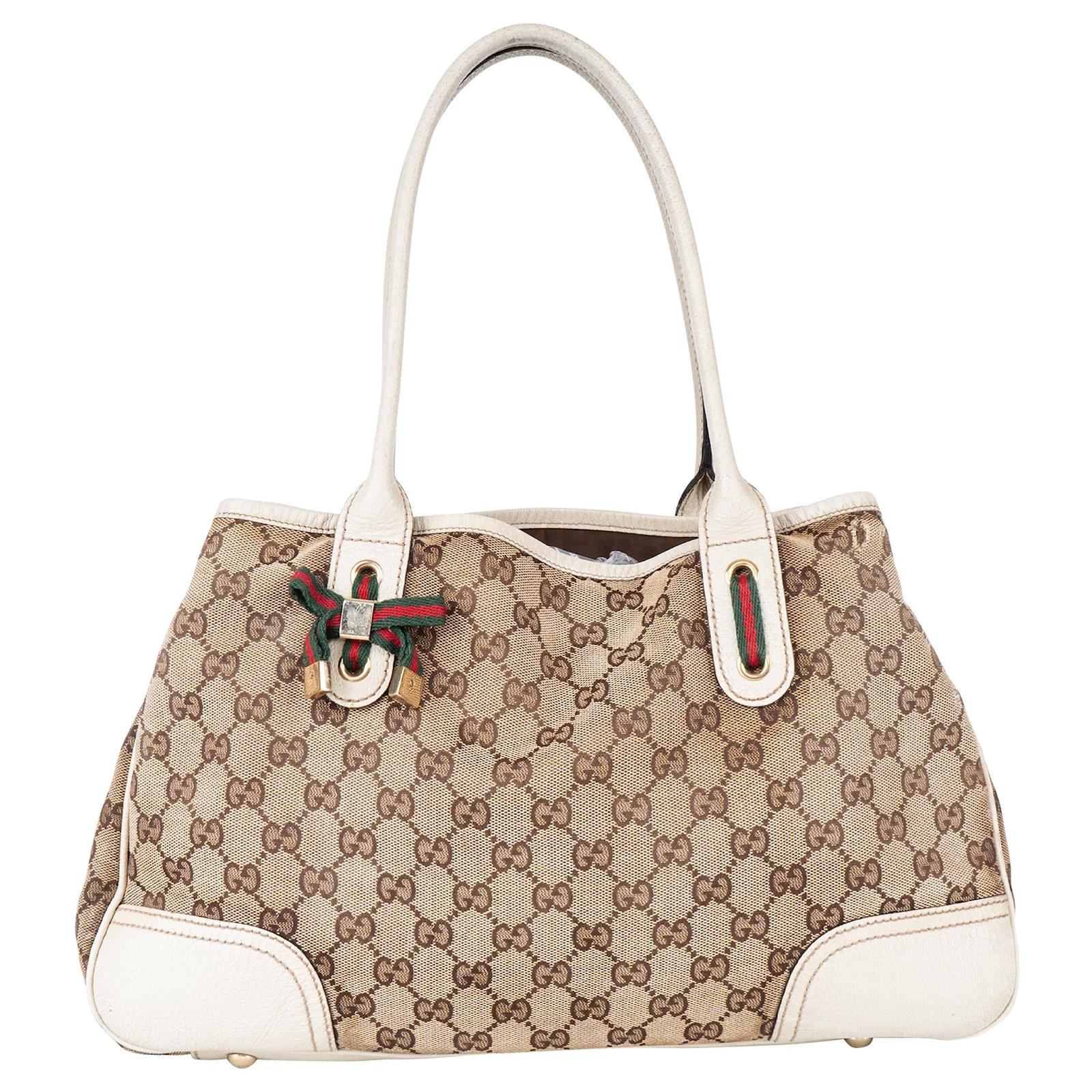 Gucci GG Monogram Princy Shopper Bag Beige Cloth ref.1414503 - Joli Closet