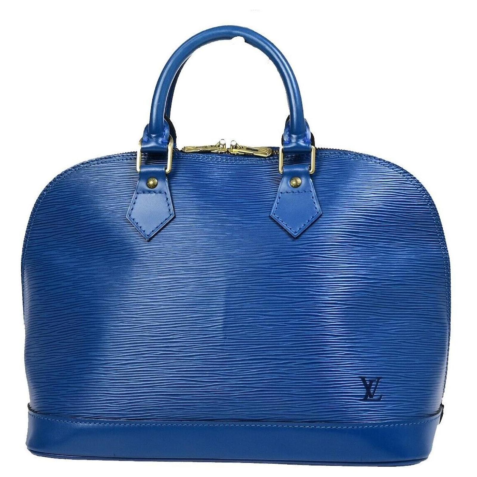 Louis Vuitton Alma Blue Leather ref.1416005 - Joli Closet