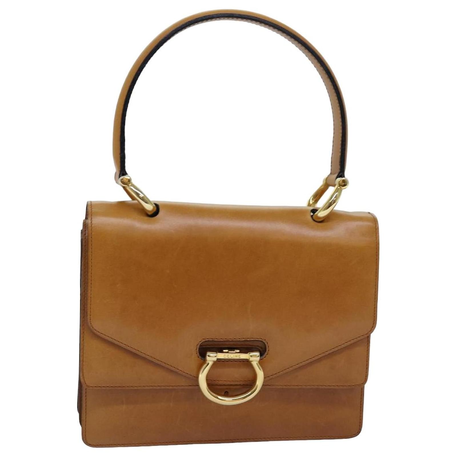 Céline CELINE Hand Bag Leather Brown Auth 77330 ref.1417828 - Joli Closet