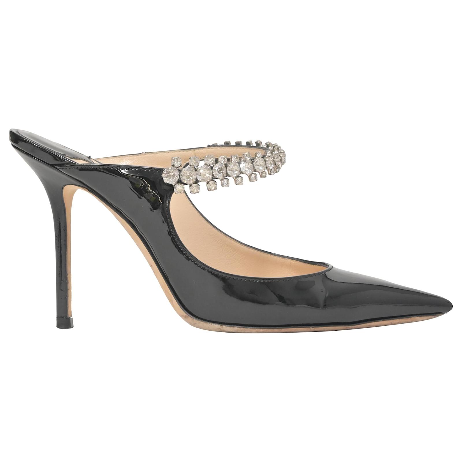 Jimmy Choo Bing Mules in Black Patent Leather ref.1418357 - Joli Closet