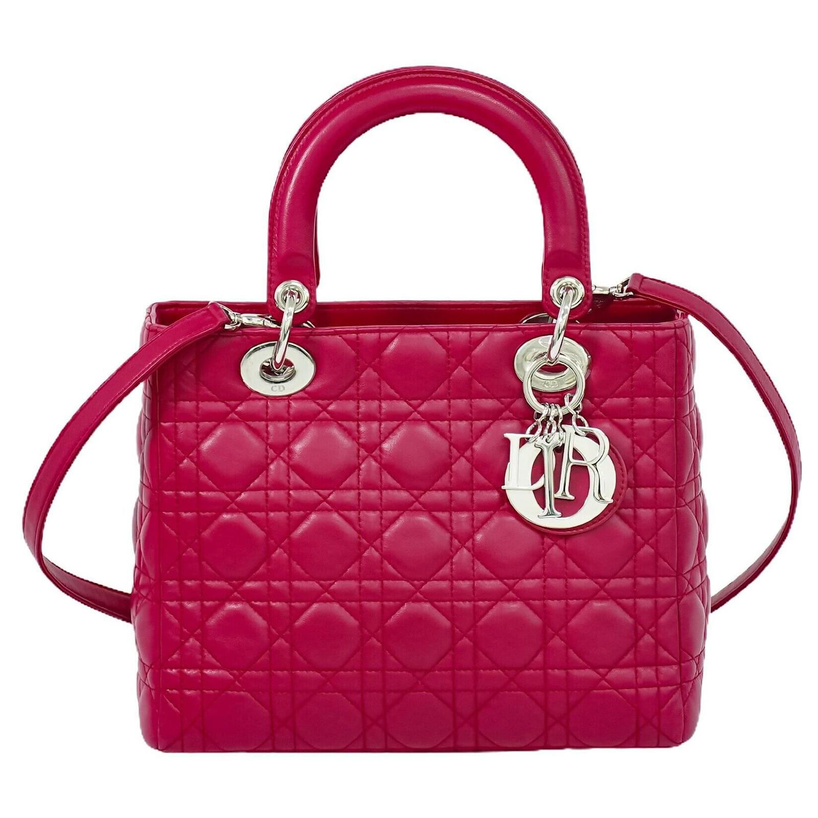 Dior Lady Dior Pink Leather ref.1418677 - Joli Closet