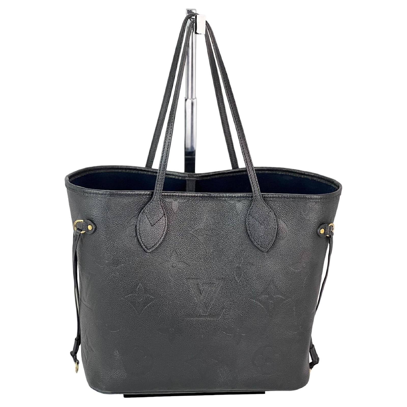 Louis Vuitton Neverfull MM Giant Monogram Black Empriente Leather Tote ...