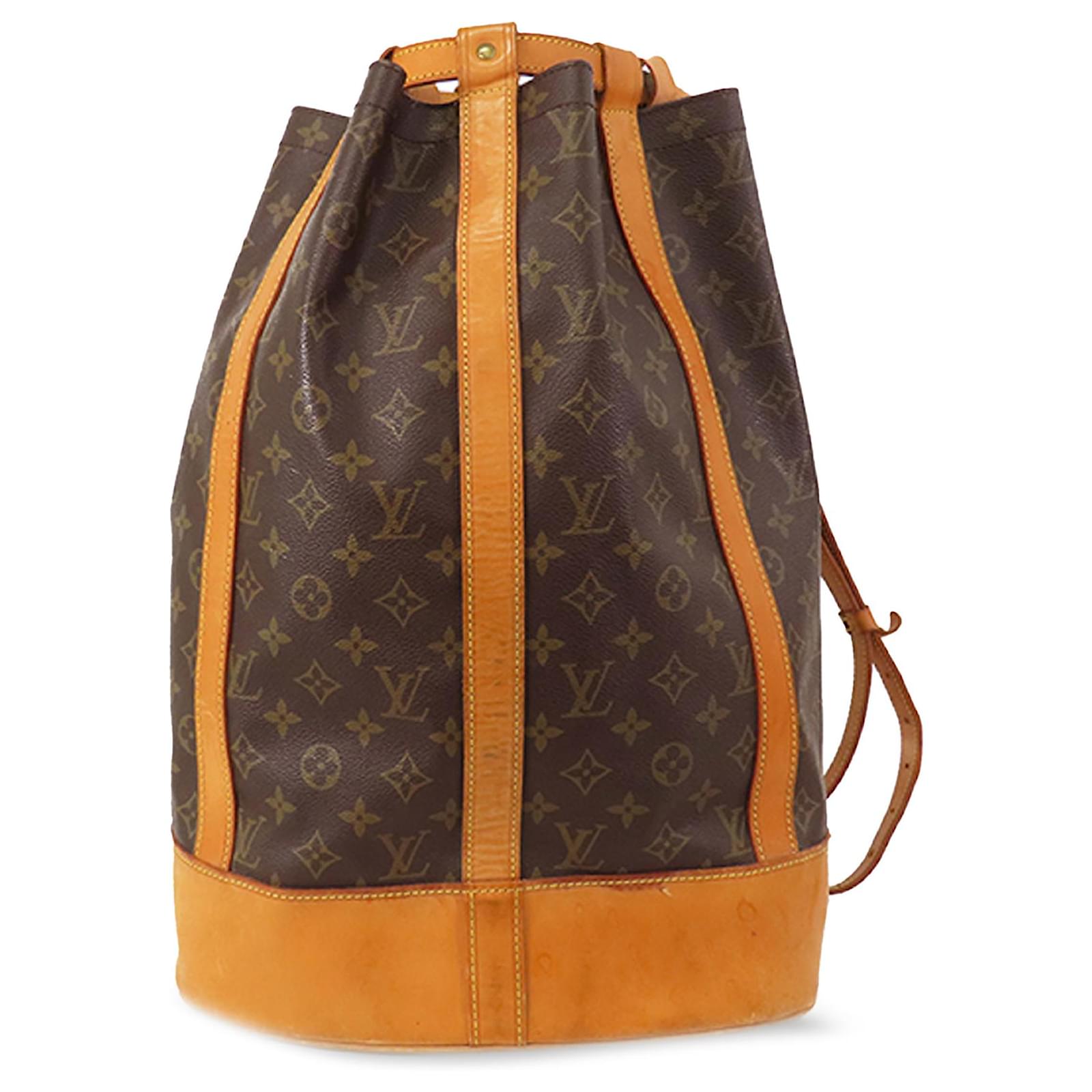 Louis Vuitton Brown Monogram Randonnee GM Leather Cloth ref.1420823 ...
