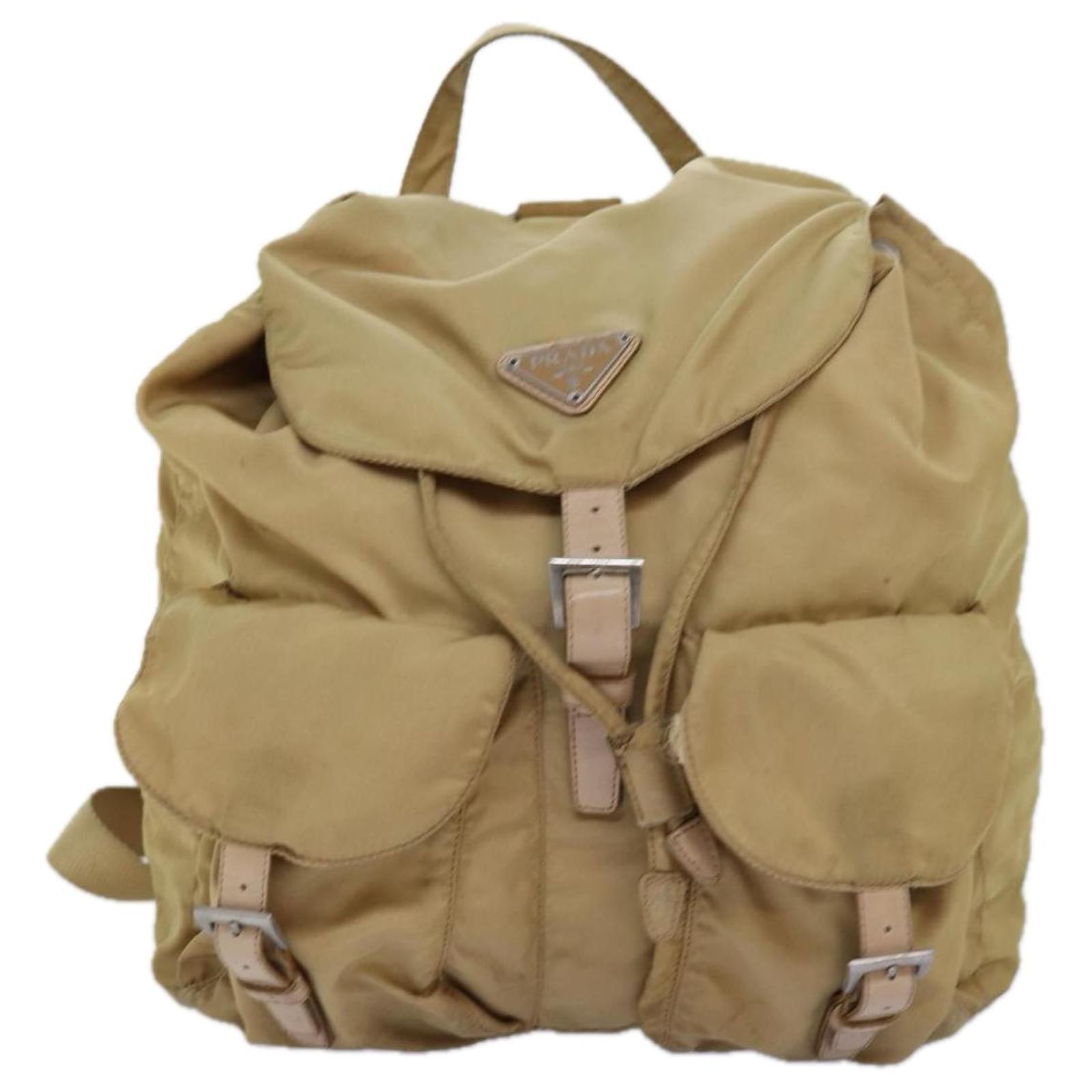 Prada Re-Nylon Beige Synthetic ref.1421390 - Joli Closet