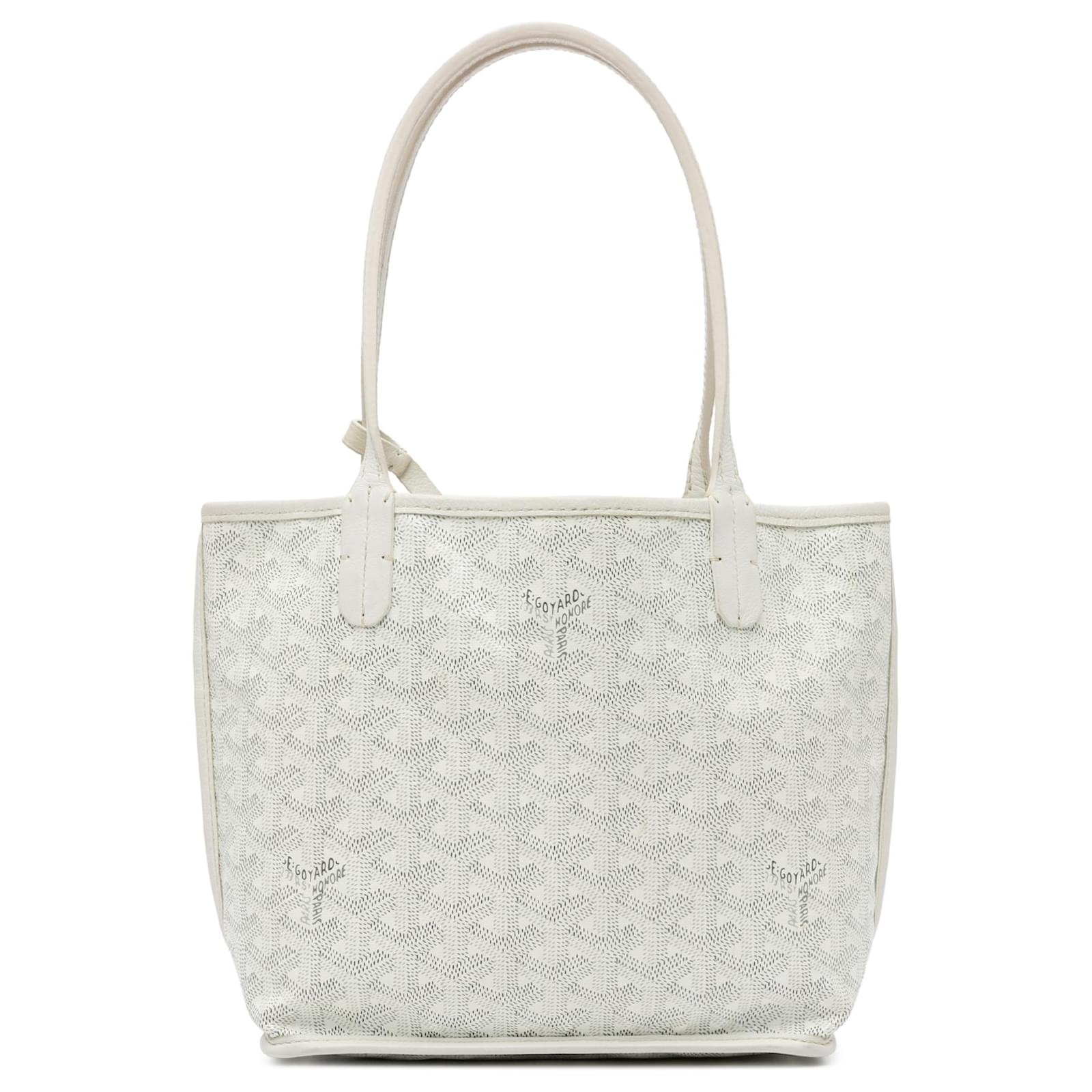 Goyard White Mini Reversible Goyardine Anjou Bag Cloth Cloth ref ...