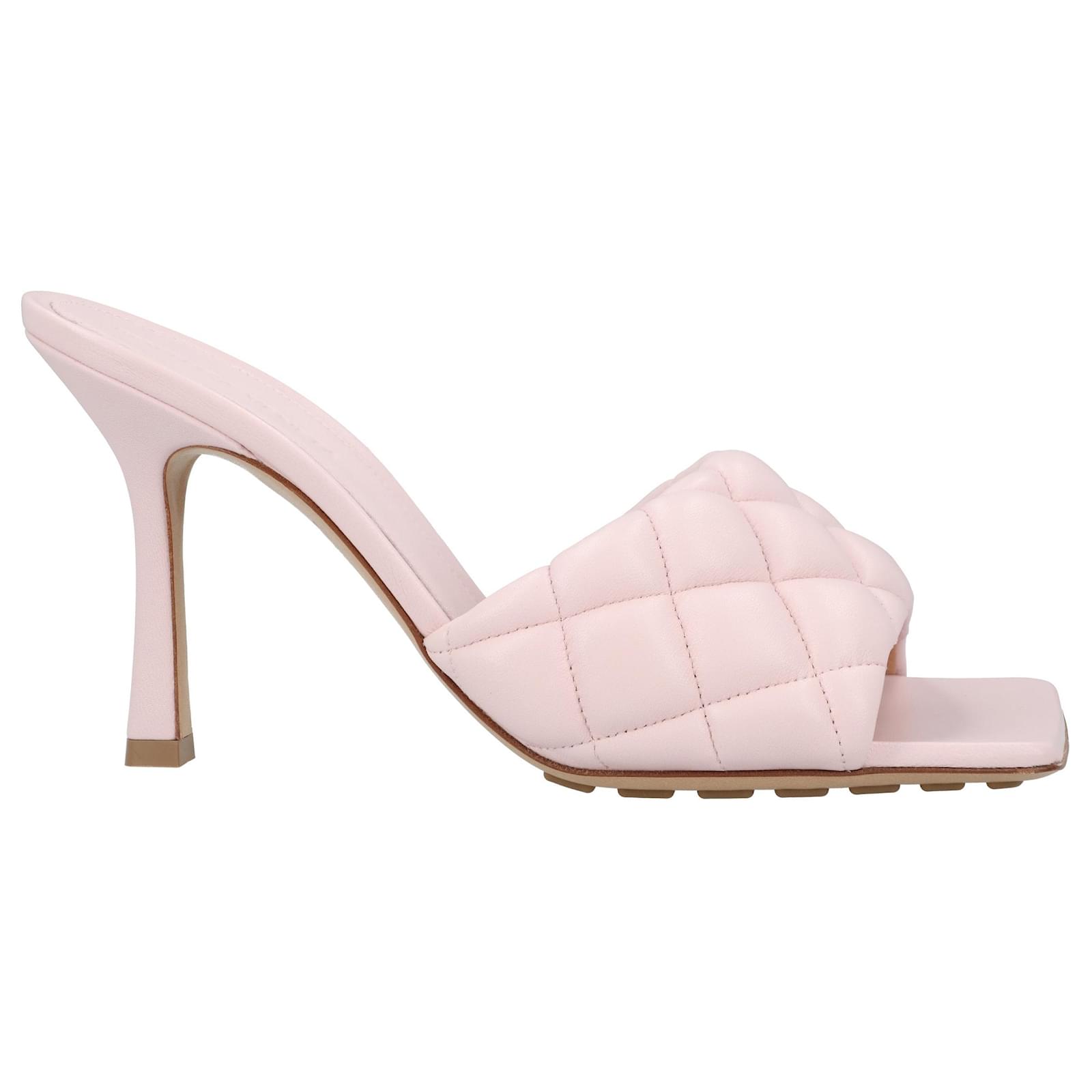 Bottega Veneta Padded Mule pink Leather ref.1423269 - Joli Closet