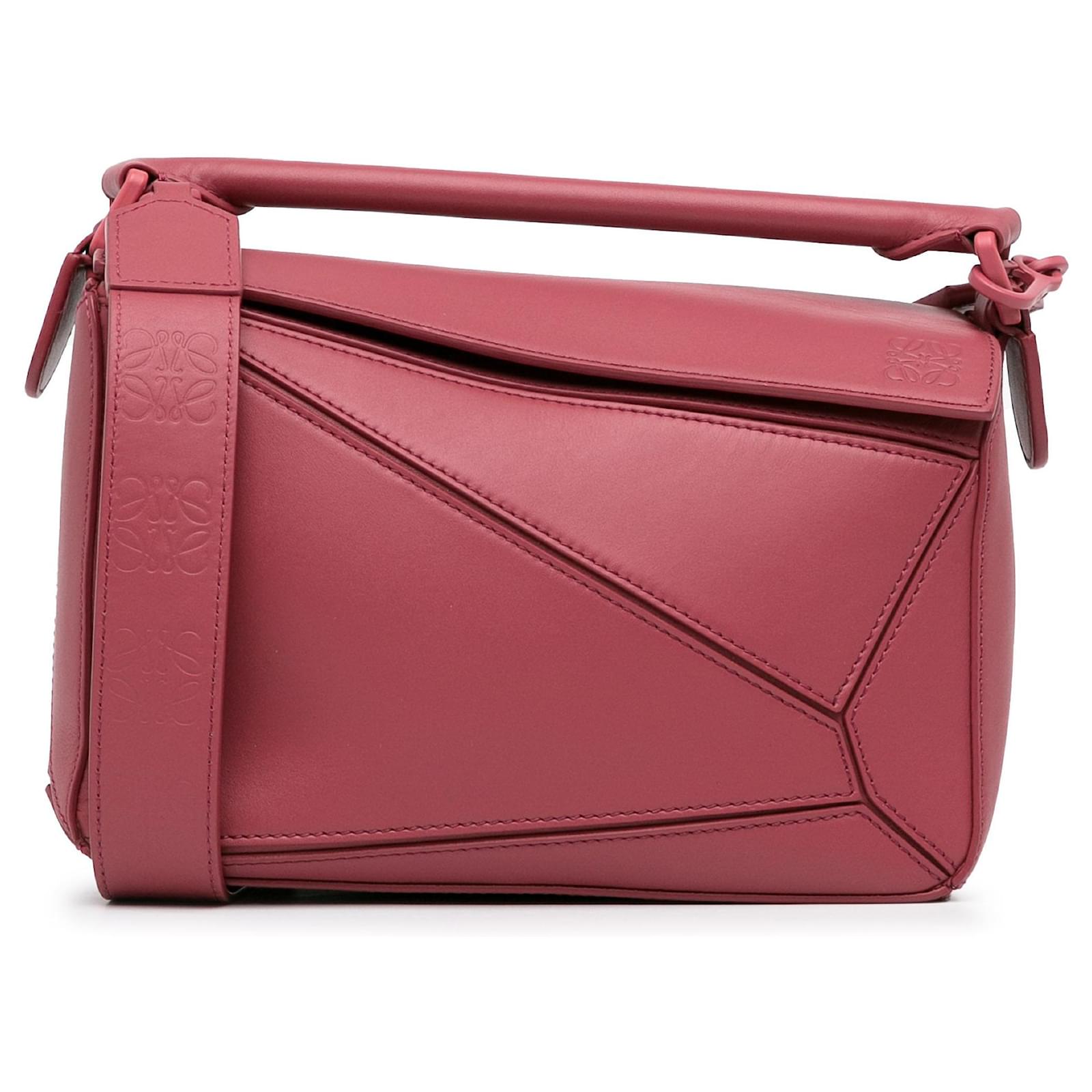 Pink LOEWE Medium Puzzle Bag Satchel Leather ref.1424024 - Joli Closet