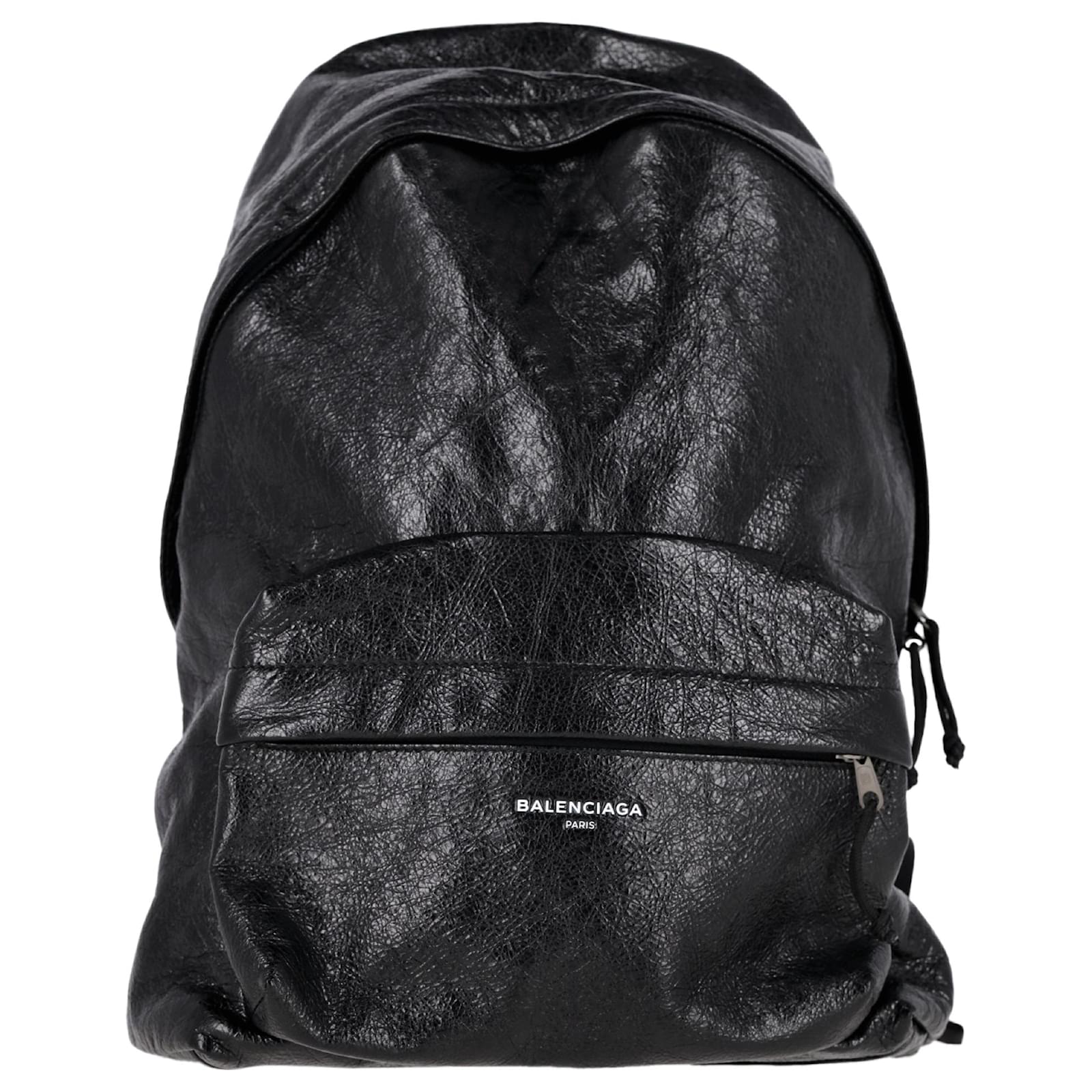 Everyday Balenciaga Textured Explorer Backpack in Black Leather ref ...