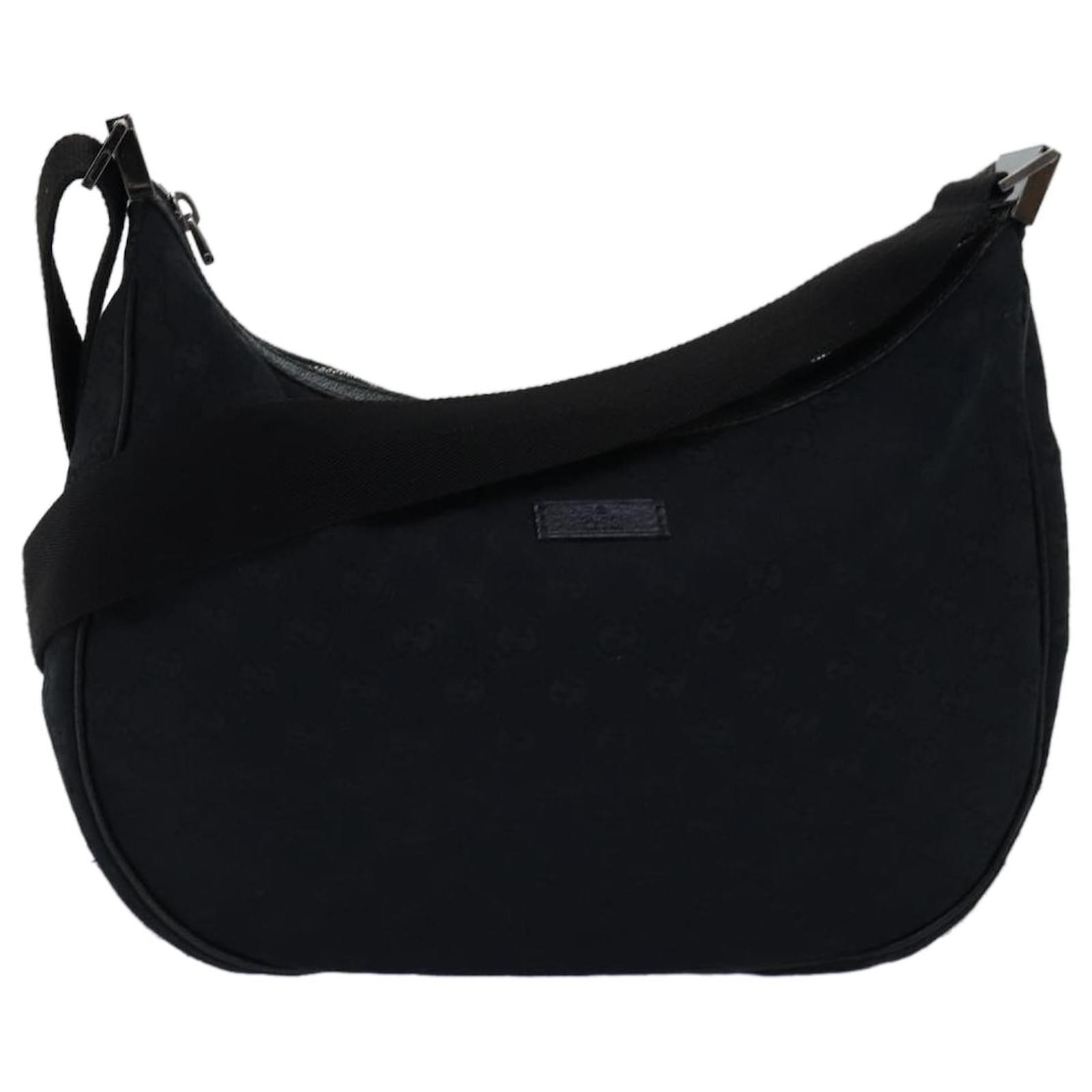 GUCCI GG Canvas Shoulder Bag Canvas Black 122790 001998 Auth ep4562 Cloth ref.1424722 - Joli Closet