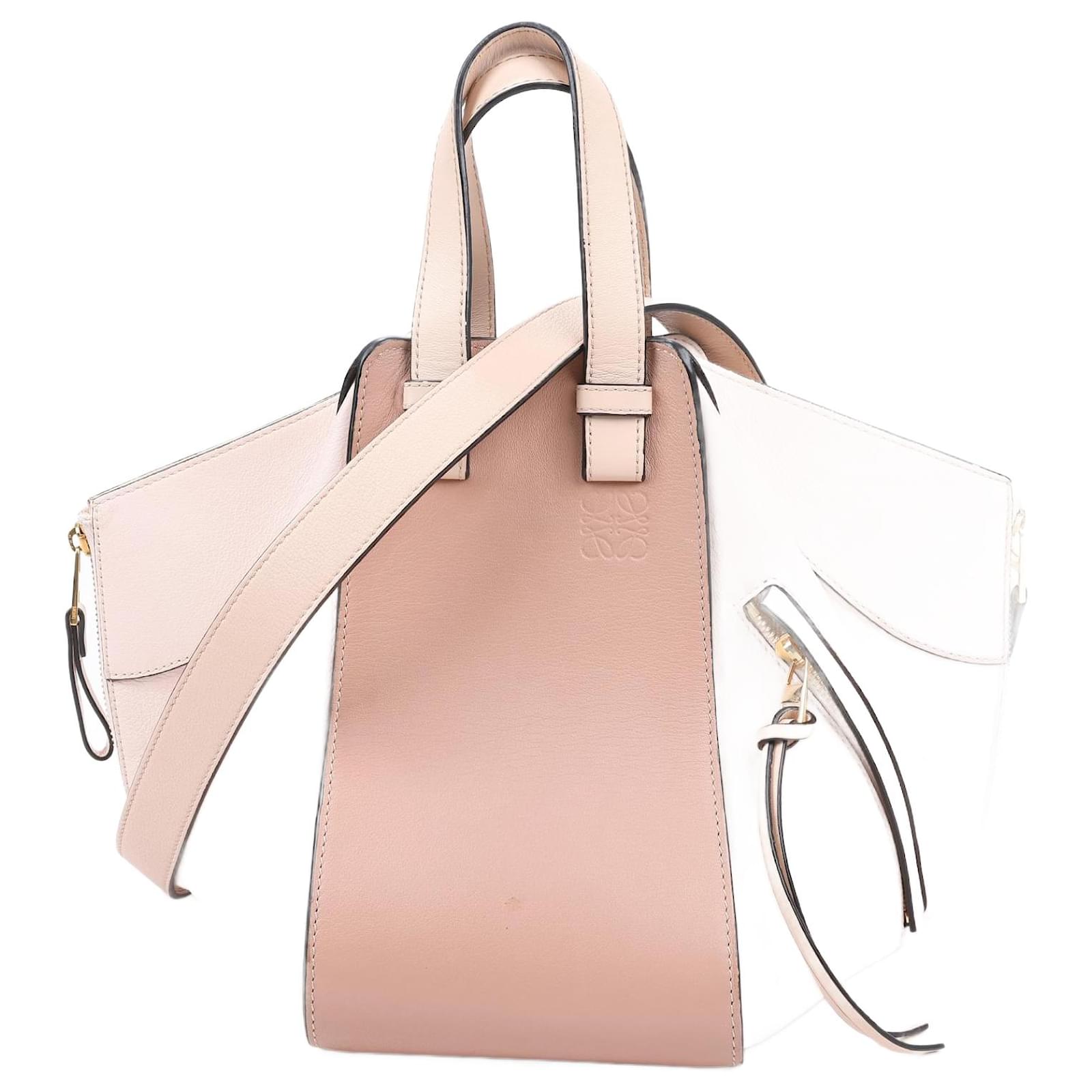 LOEWE Calfskin Small Hammock 2Way Handbag in Pink Leather ref.1425006 ...