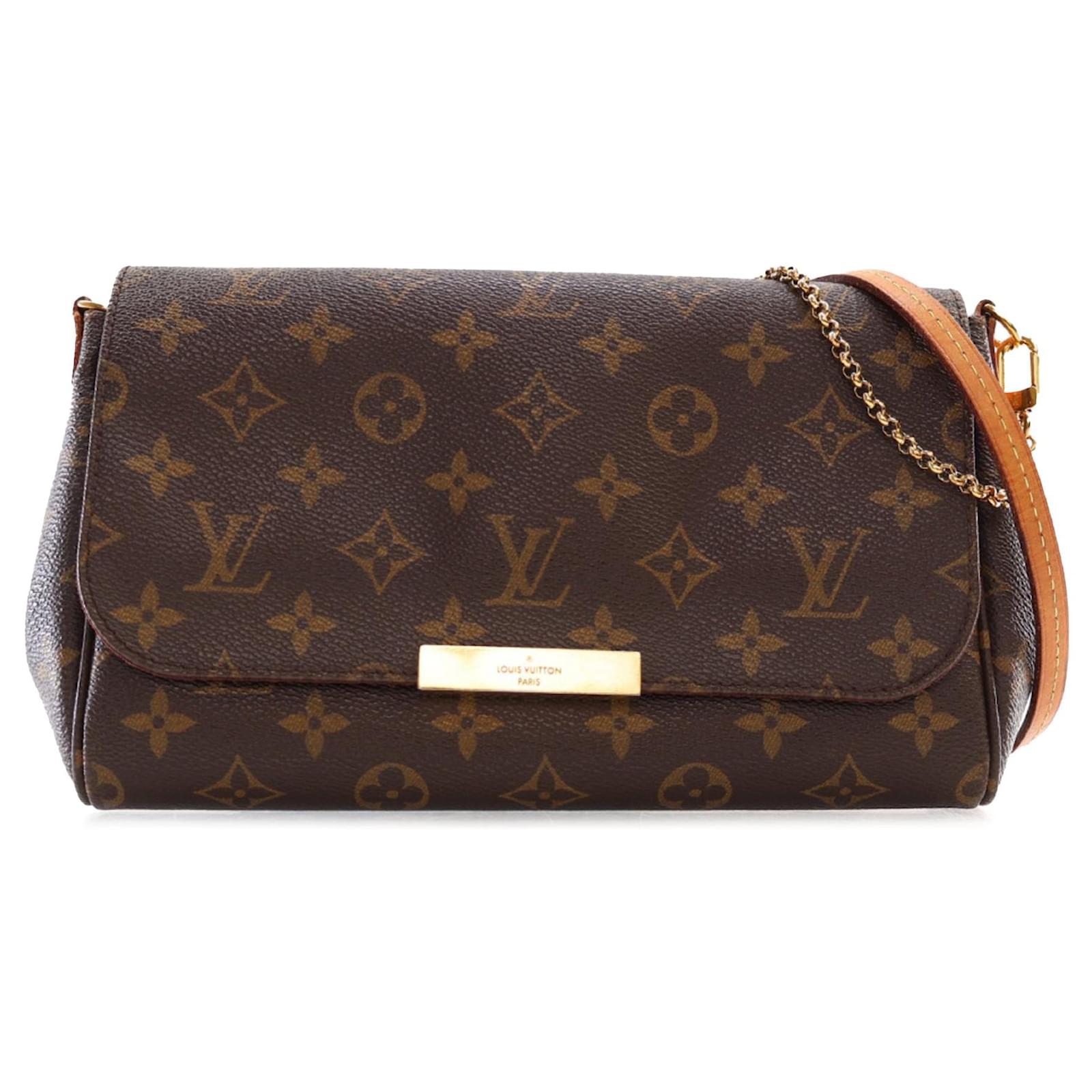 Brown Louis Vuitton Monogram Favorite MM Satchel Leather ref.1425462 ...