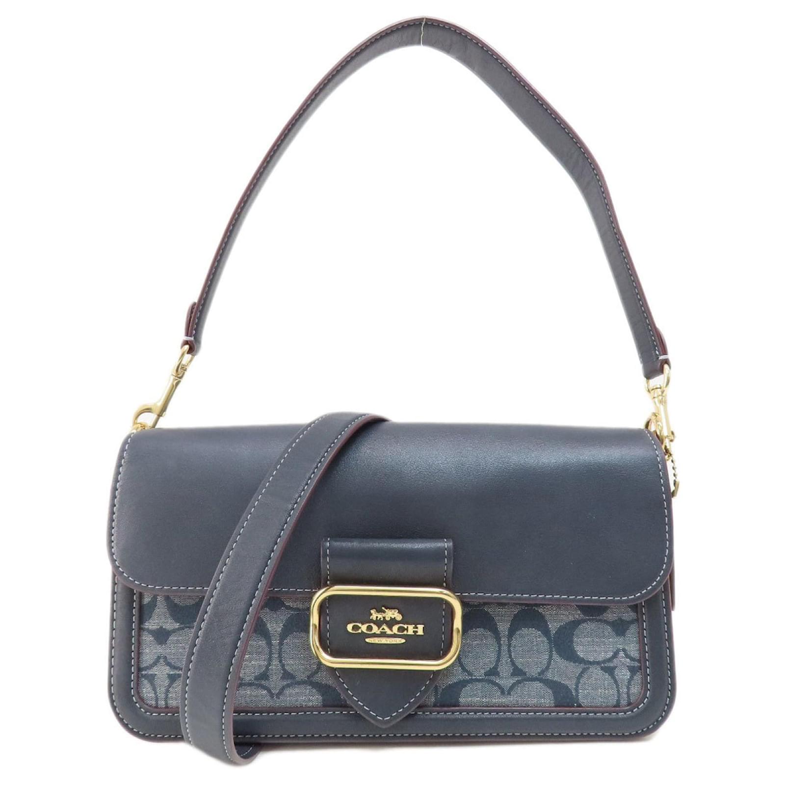Coach Signature Navy blue Cloth ref.1428900 - Joli Closet