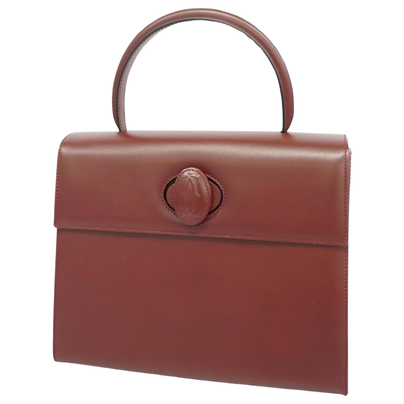 Cartier Must line Dark red Leather ref.1428930 - Joli Closet