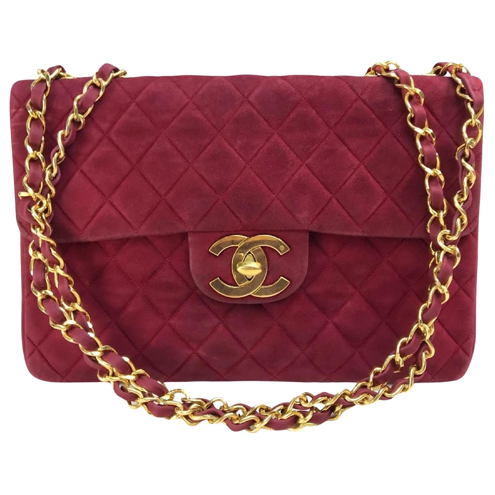 Chanel Timeless Red Suede ref.1430364 - Joli Closet