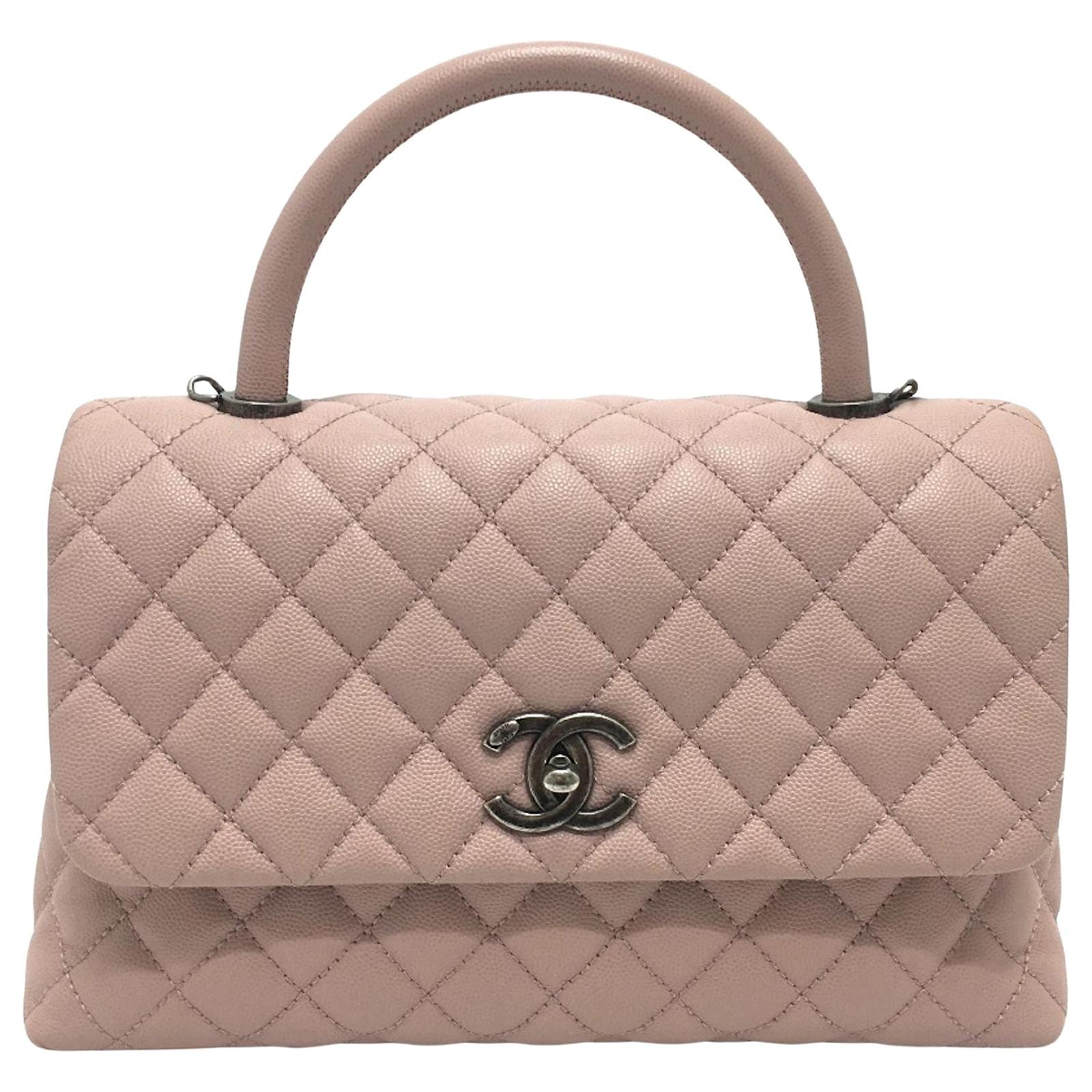 Chanel Coco Handle Pink Leather ref.1430494 - Joli Closet