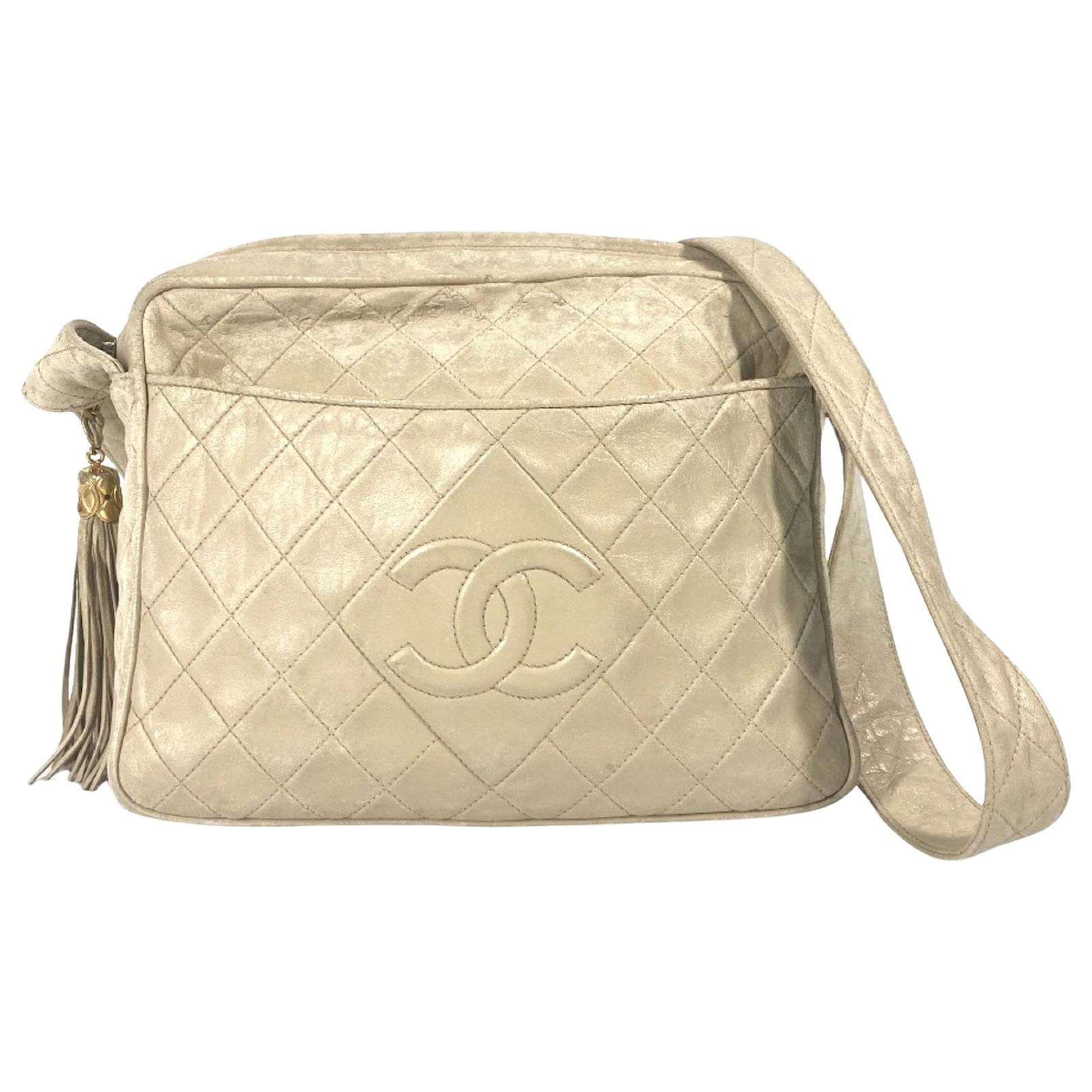 Chanel Camera Beige Leather ref.1431568 - Joli Closet