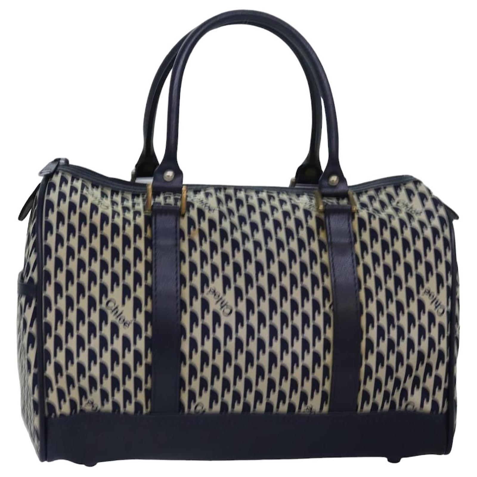 Chloé Chloe Hand Bag Nylon Navy Auth 77642 Navy blue ref.1431825 - Joli ...