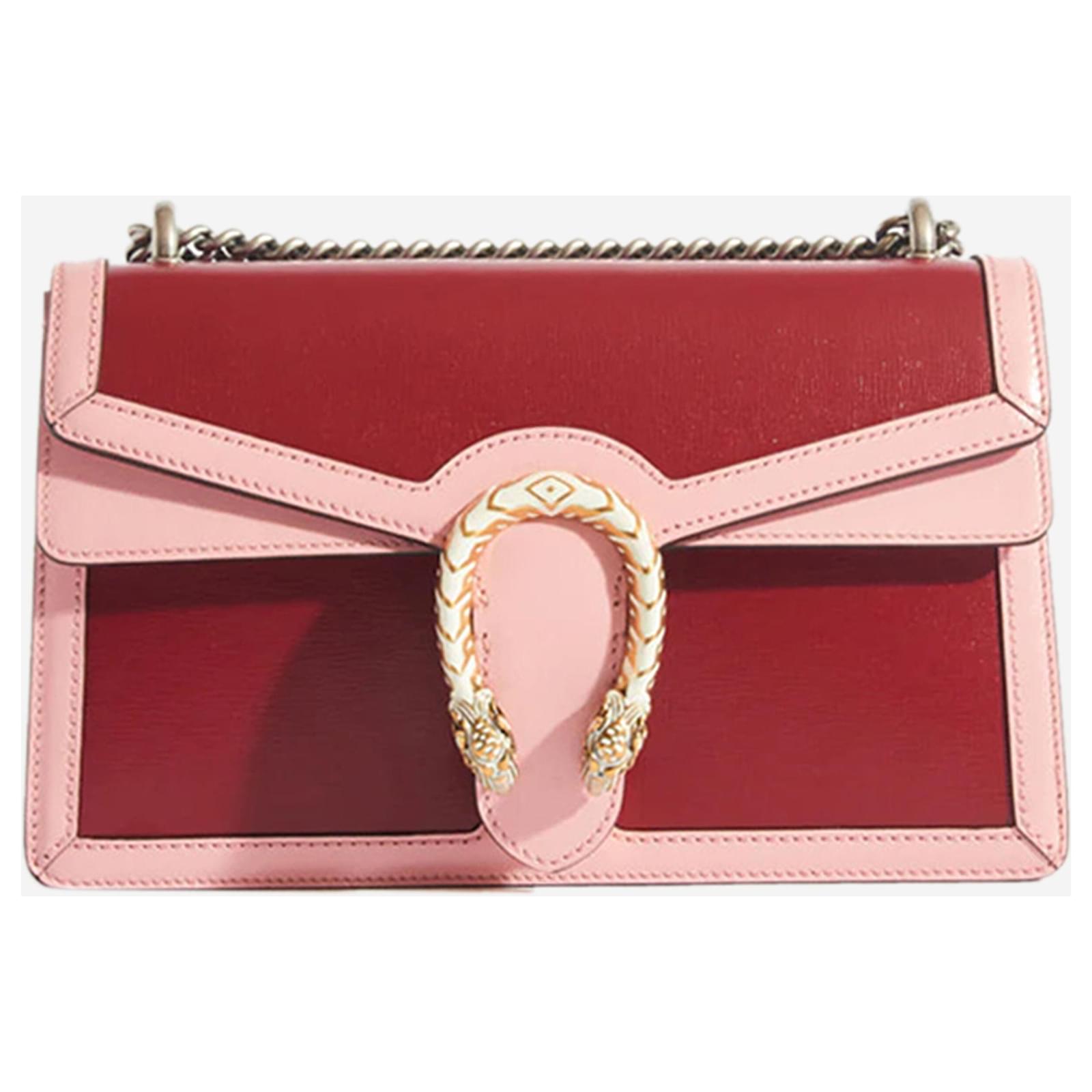 Gucci Red Dionysus small shoulder bag Leather ref.1432322 - Joli Closet