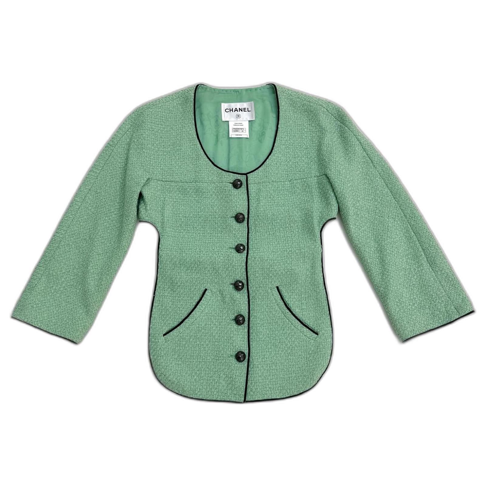 Chanel Spring 2012 fashion show Green Silk Cotton ref.1433121 - Joli Closet