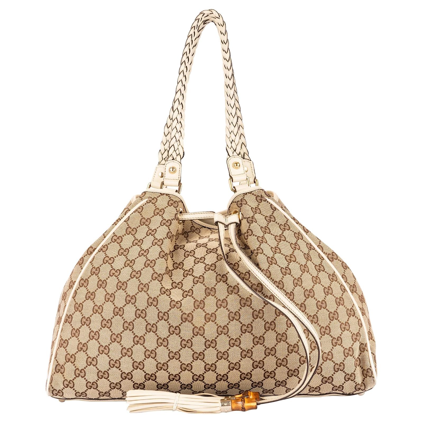 Gucci GG Monogram Peggy Shoulder Bag Beige Cloth ref.1434405 - Joli Closet
