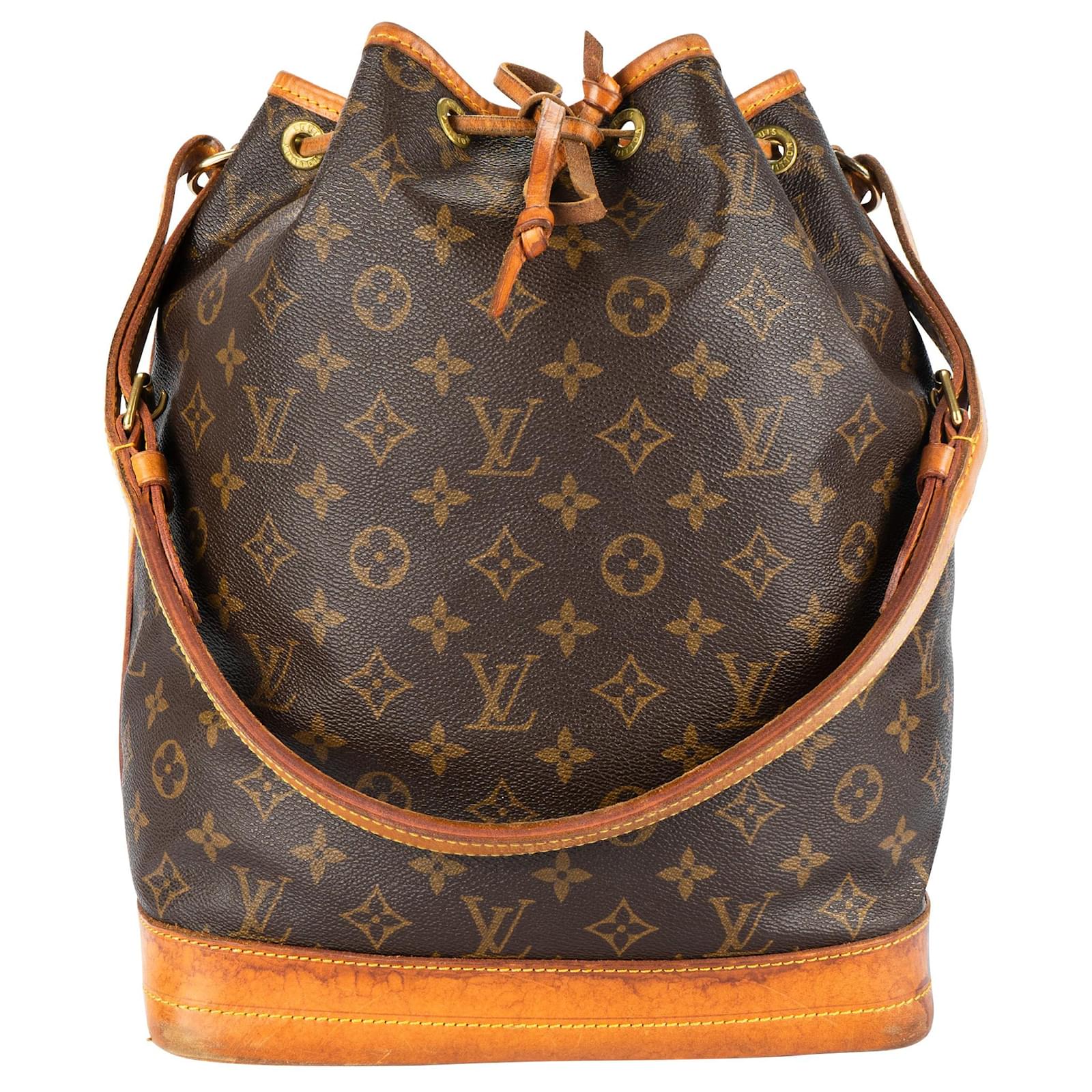 Louis Vuitton Canvas Monogram Sac Noe Grande Brown Leather ref.1434407 ...