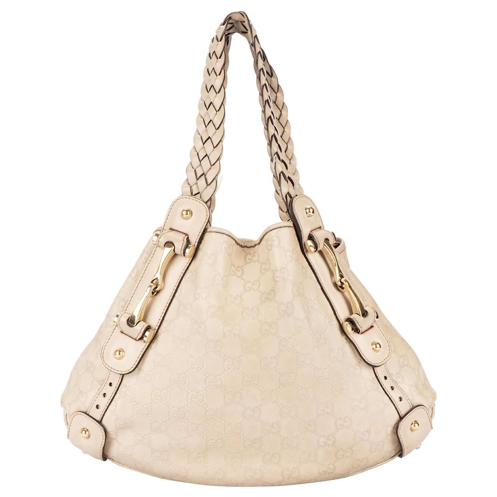 Gucci New Collection Leather Abbey Shoulder Bag Beige Cloth ref.1434417 ...
