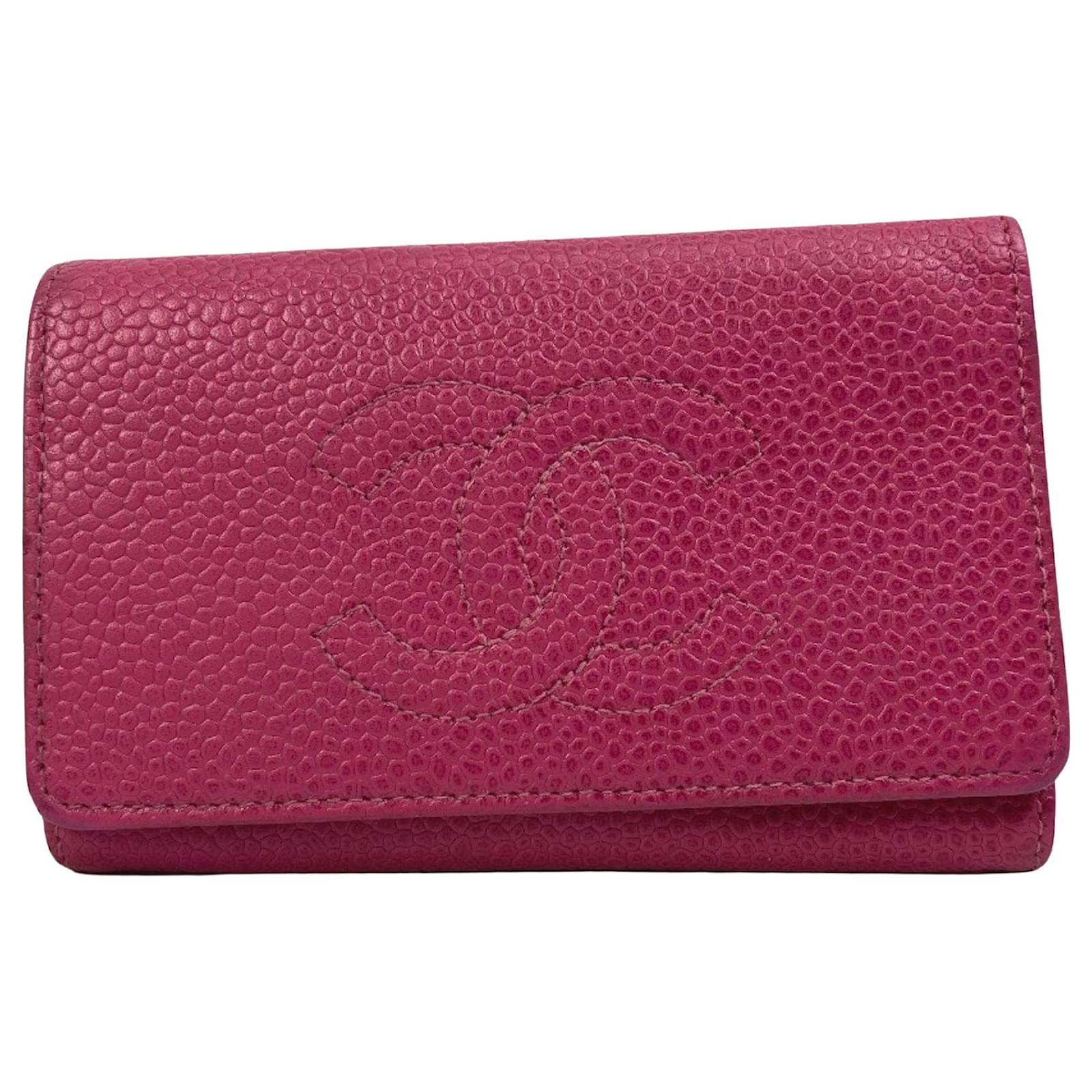 Timeless Chanel Logo CC Pink Leather ref.1434628 - Joli Closet