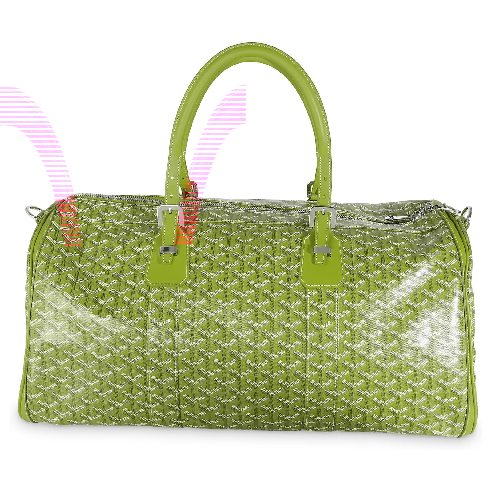 Goyard Orange Goyardine Canvas Boston 50 Cloth ref.1434804 - Joli Closet