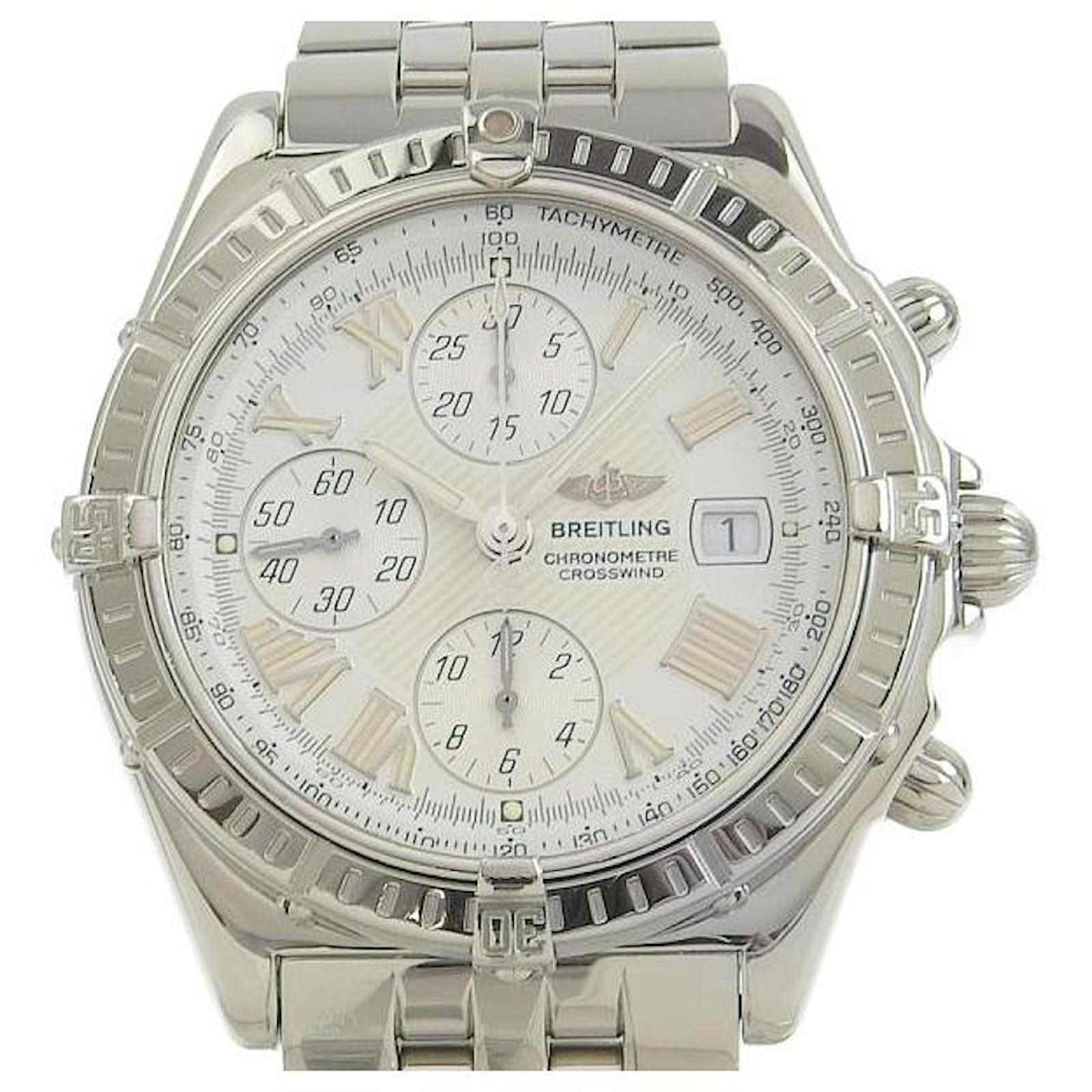 BREITLING Crosswind Chronograph Men's Automatic Watch with White Dial ...