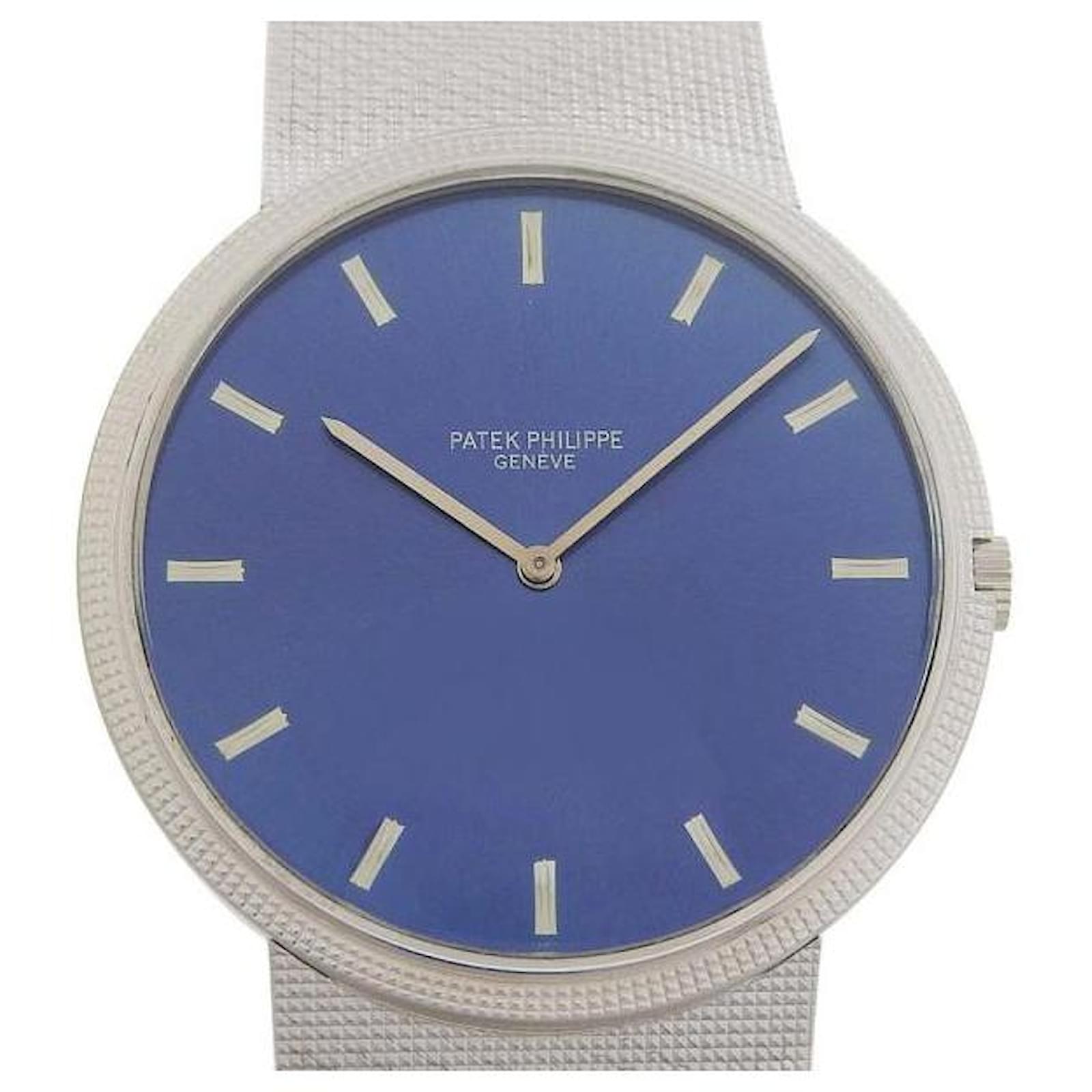 PATEK PHILIPPE Calatrava Men's Manual Wristwatch in K18 White Gold with ...