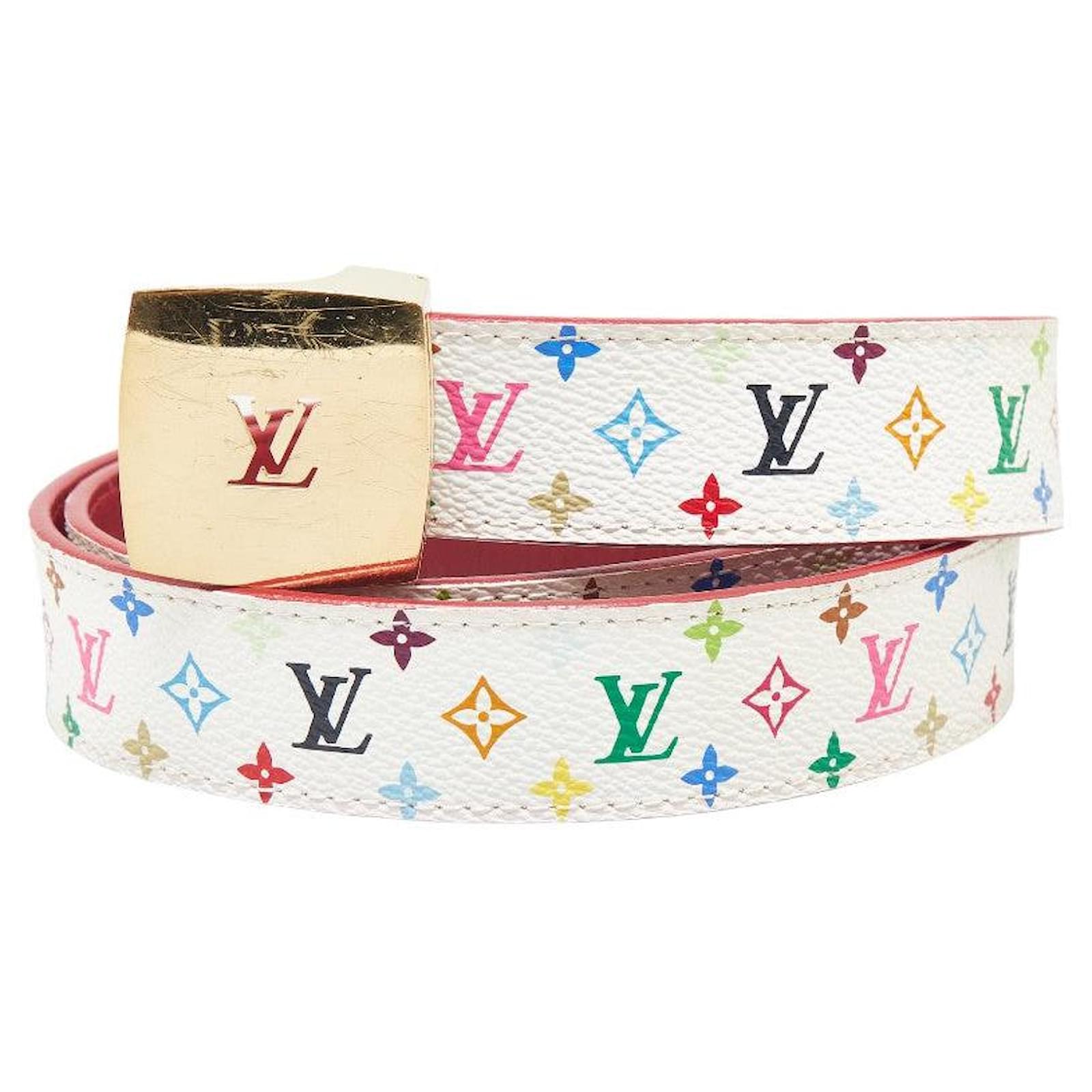 Louis Vuitton Multicolor Belt M9682 PVC Leather Multiple colors Plastic ...