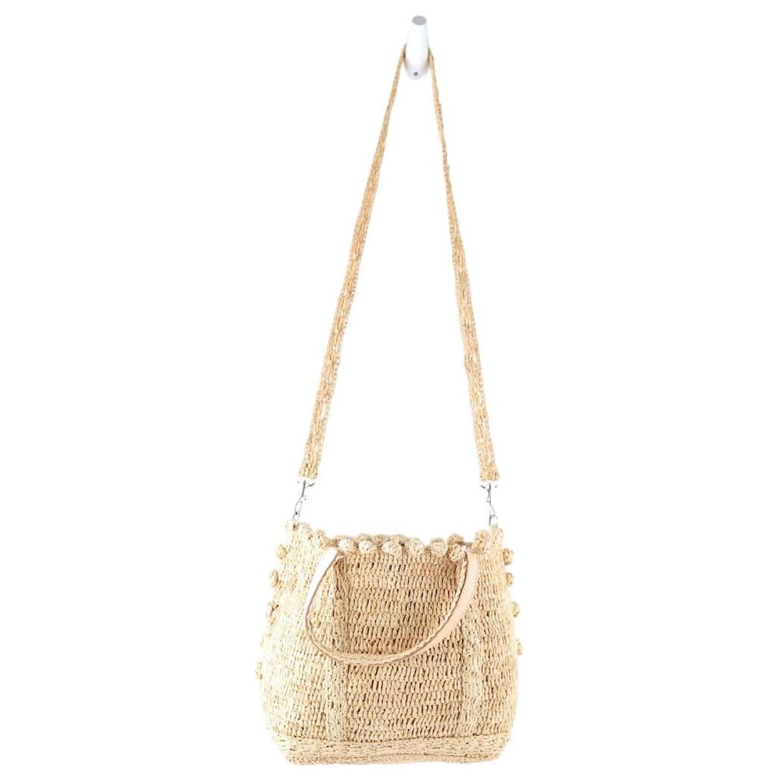 Vanessa Bruno Tote bag Beige Wicker ref.1440528 - Joli Closet