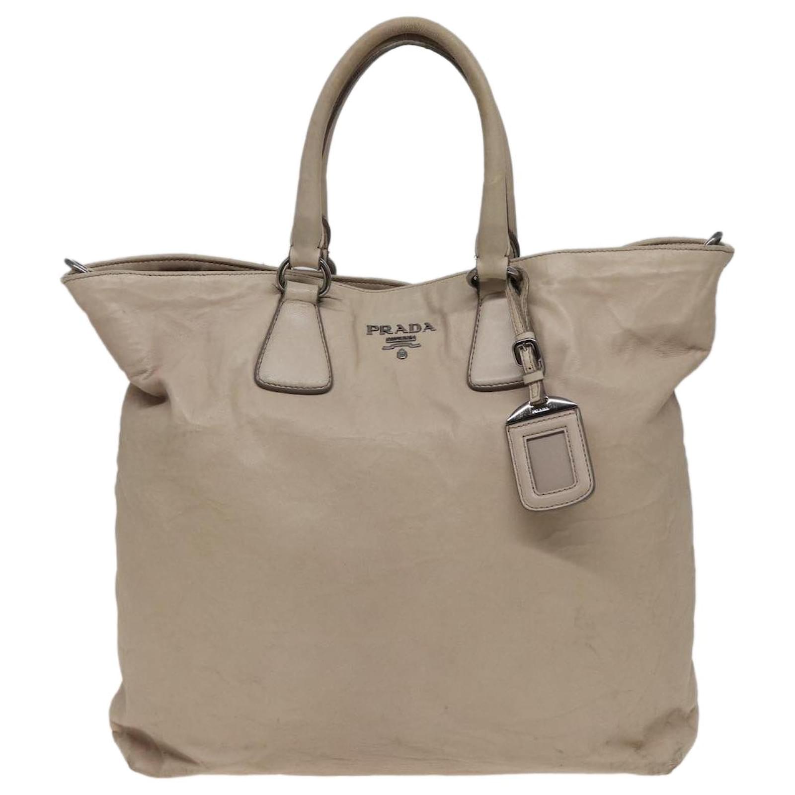 Prada Vitello Beige Leather ref.1441109 - Joli Closet