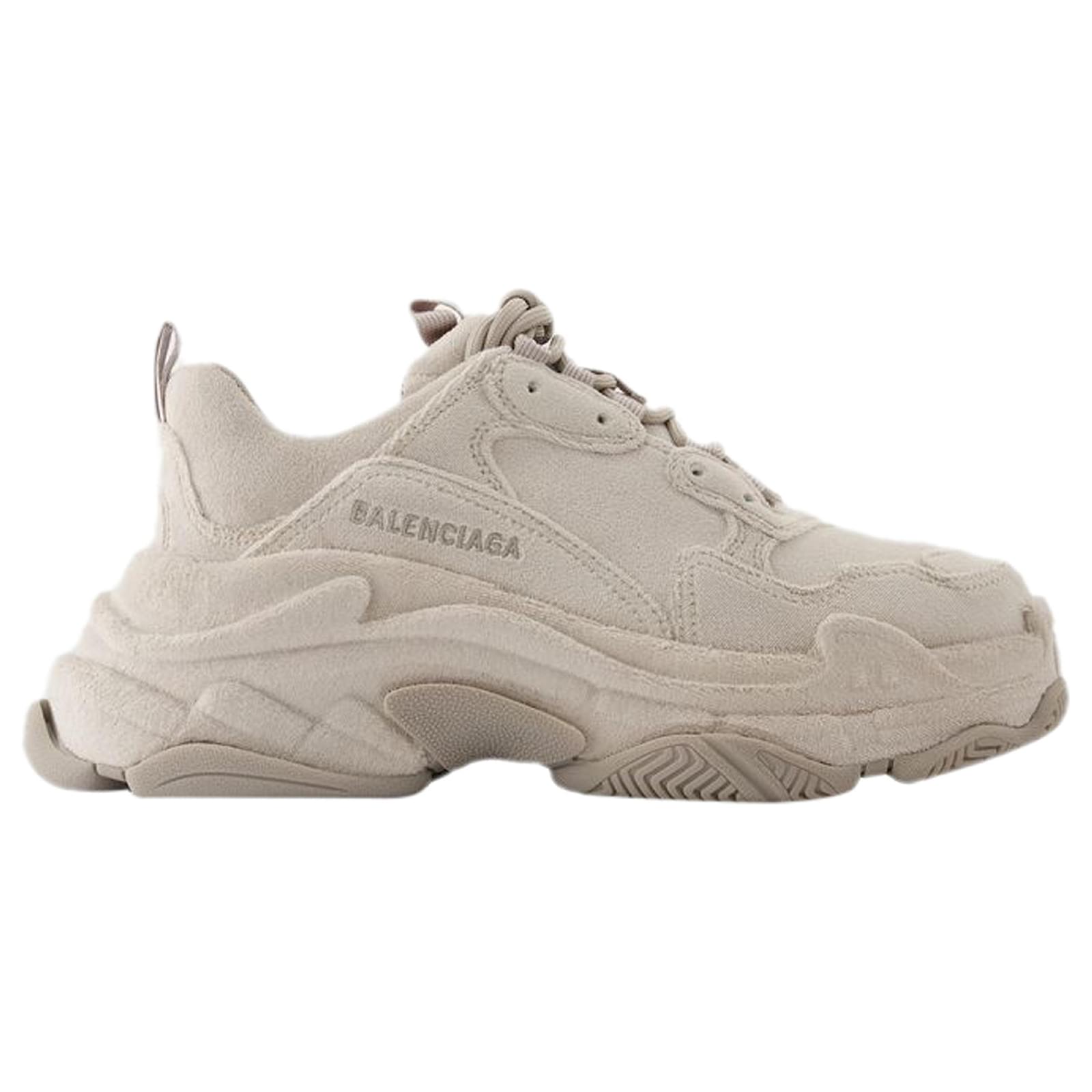 Triple S Sneakers - Balenciaga - Leather - Beige Brown ref.1442348 ...
